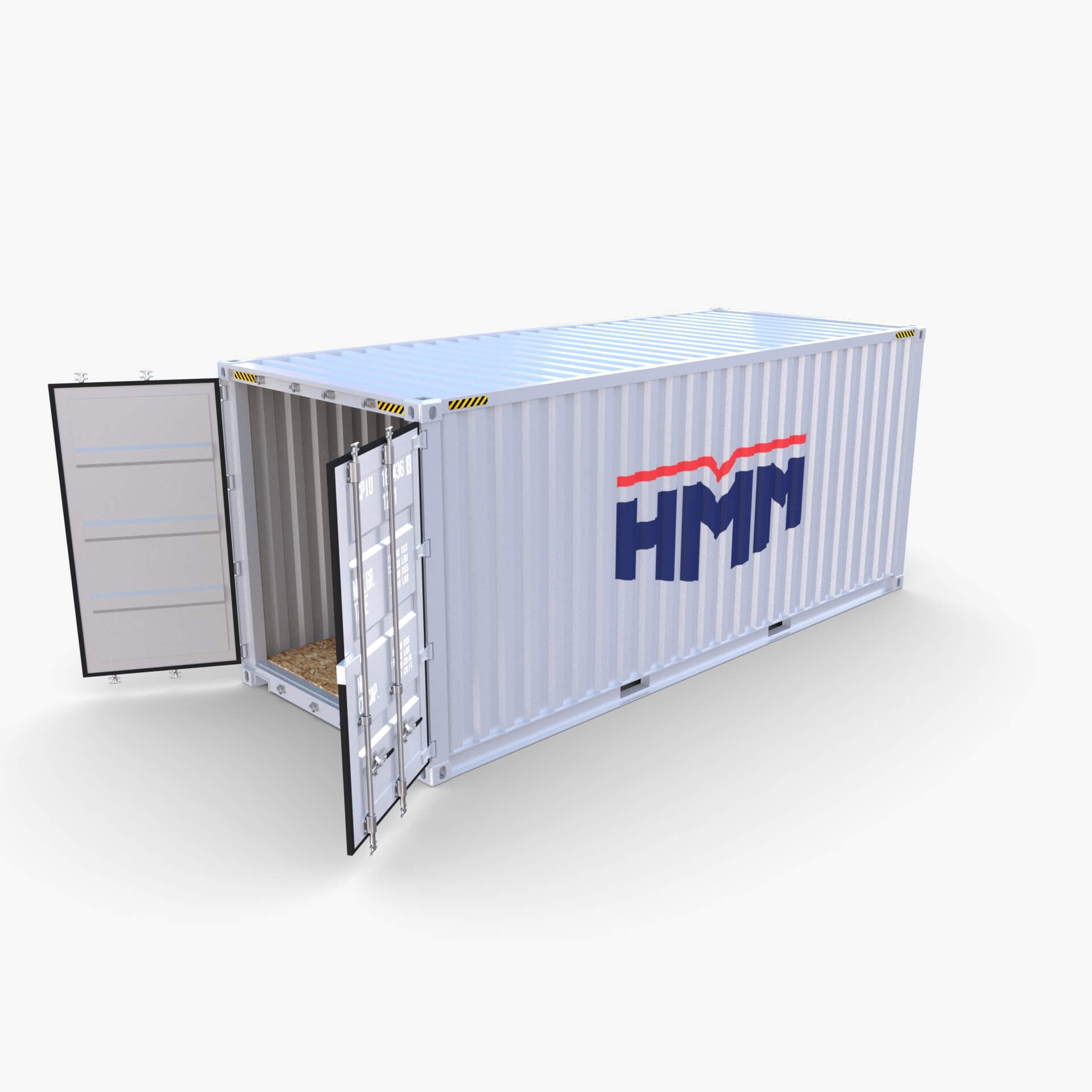 20ft Shipping Container HMM V1 - 3D Model by dragosburian