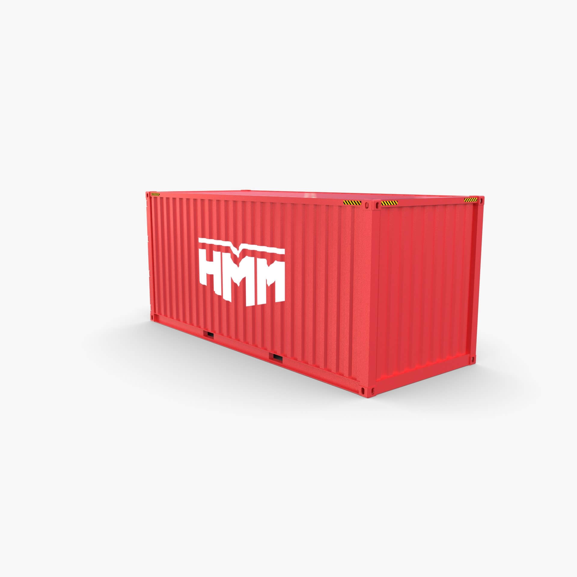 20ft Shipping Container HMM V2 - 3D Model by dragosburian