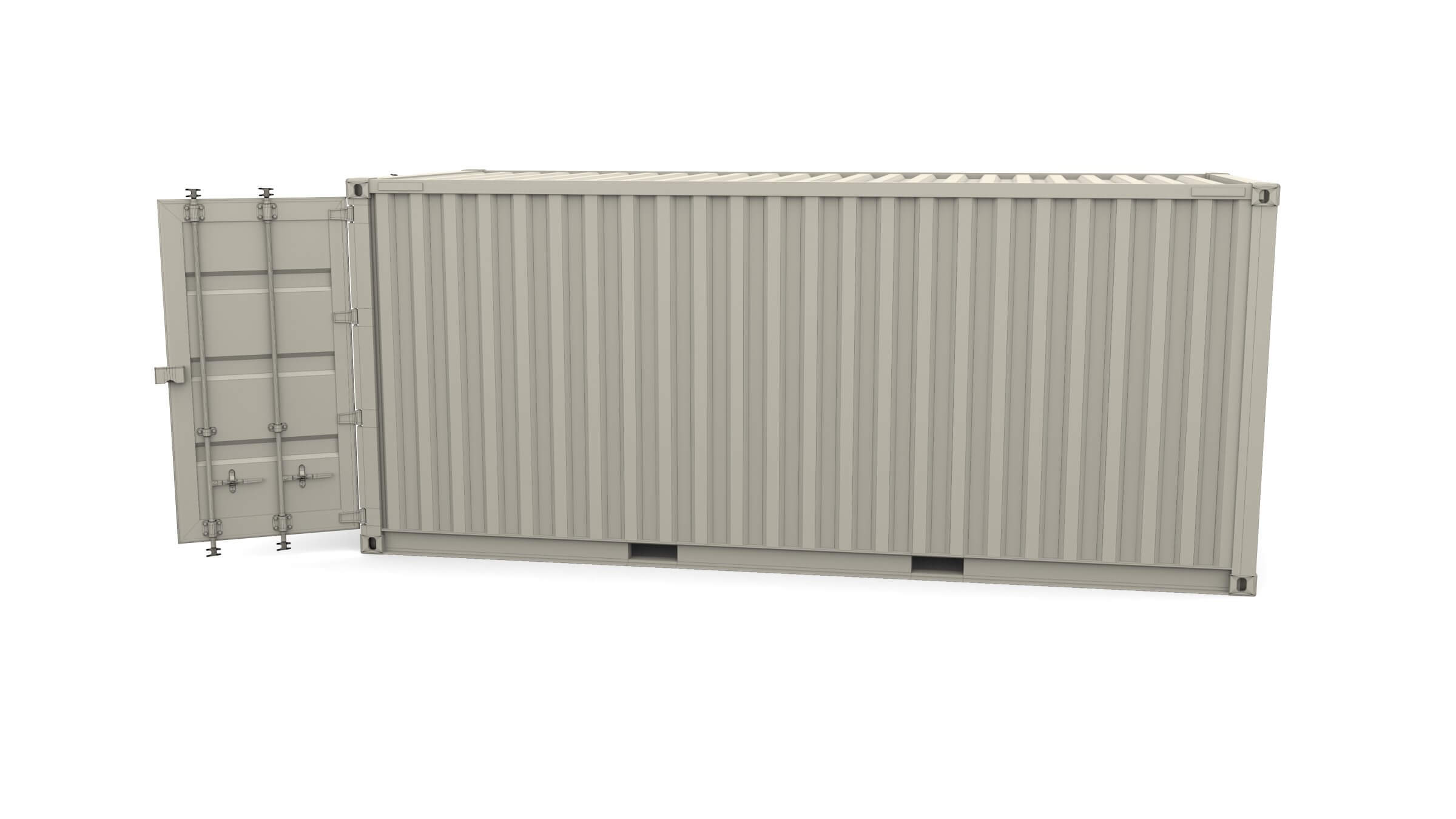 20ft Shipping Container HMM V3 - 3D Model by dragosburian