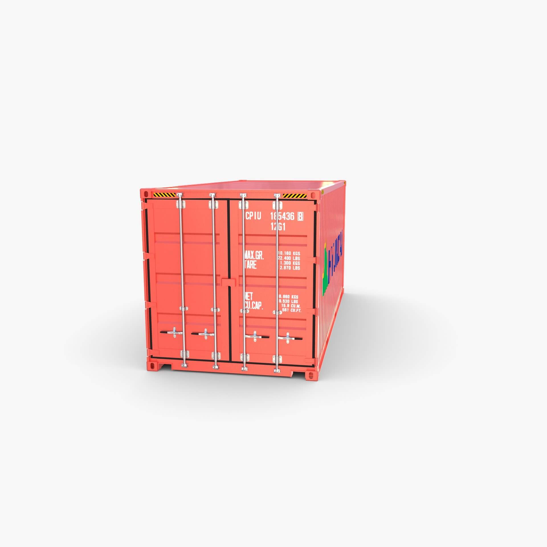 20ft Shipping Container Hyundai - 3D Model by dragosburian