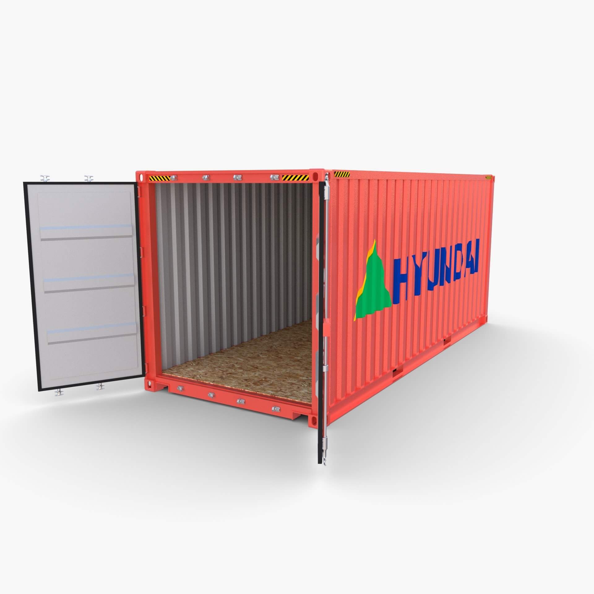 20ft Shipping Container Hyundai - 3D Model by dragosburian