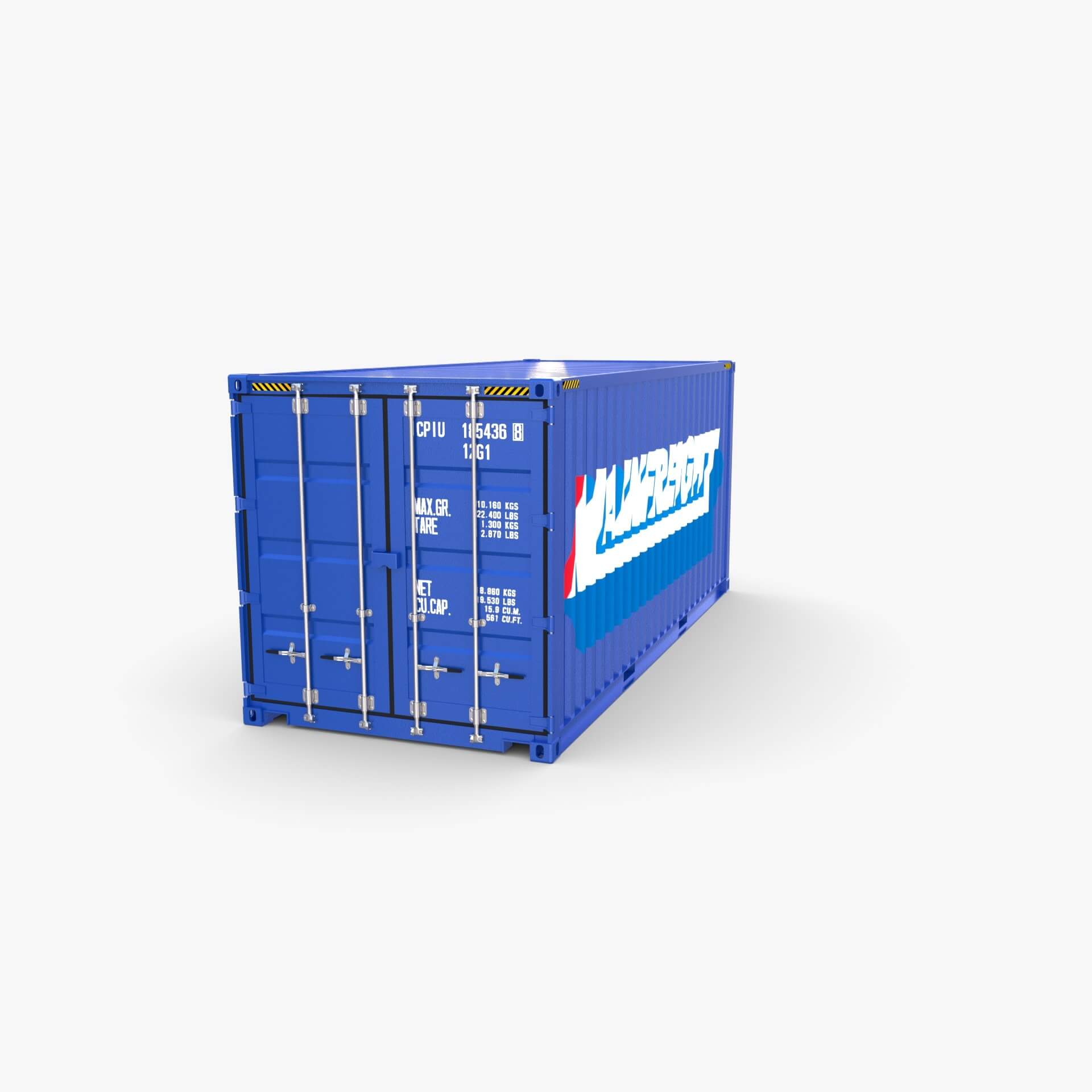 20ft Shipping Container Mainfreight - 3D Model by dragosburian