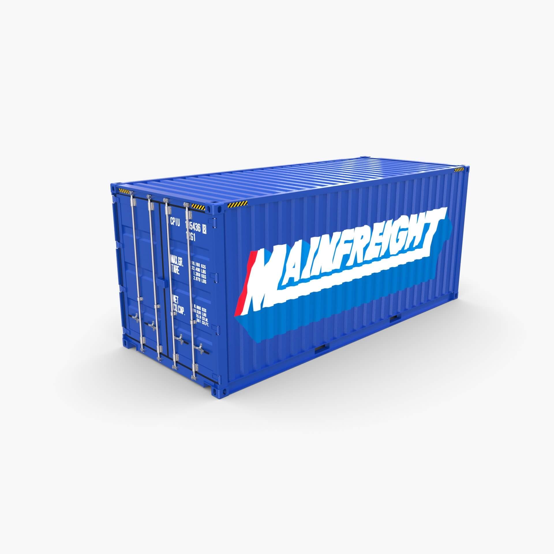20ft Shipping Container Mainfreight - 3D Model by dragosburian