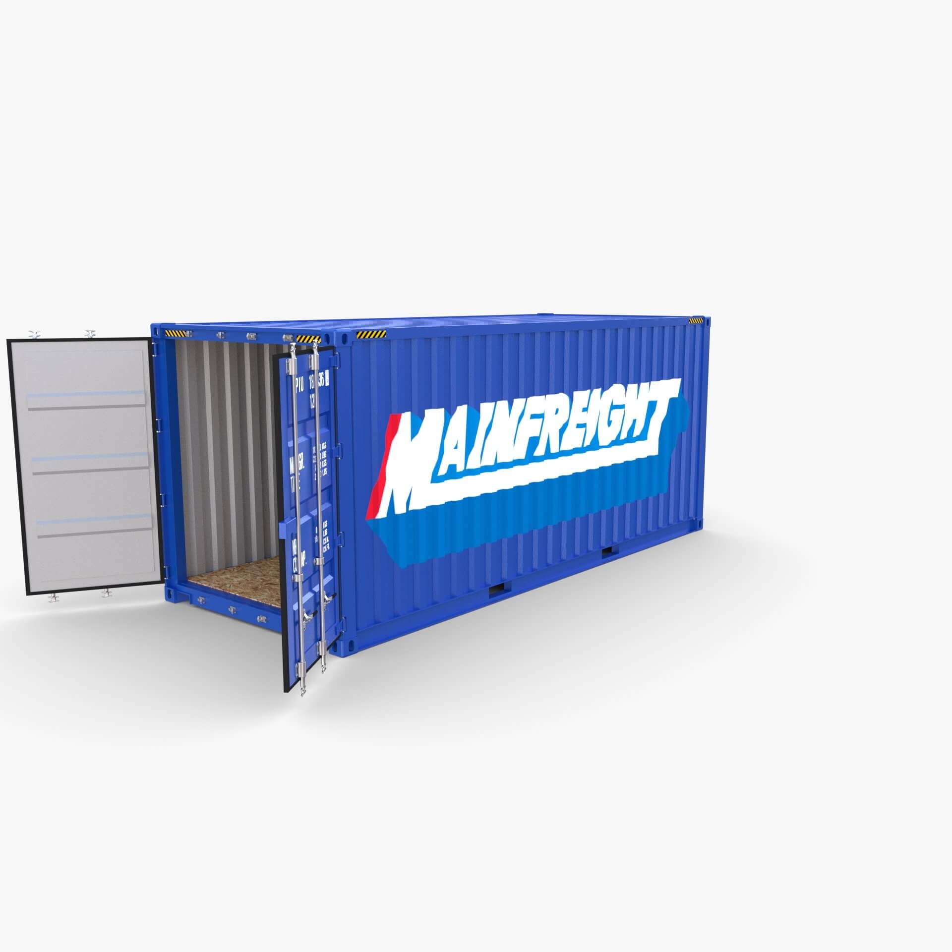 20ft Shipping Container Mainfreight - 3D Model by dragosburian