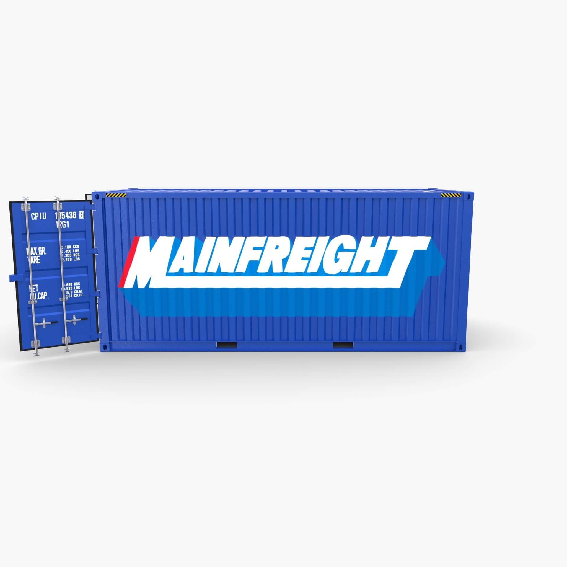 20ft Shipping Container Mainfreight - 3D Model by dragosburian