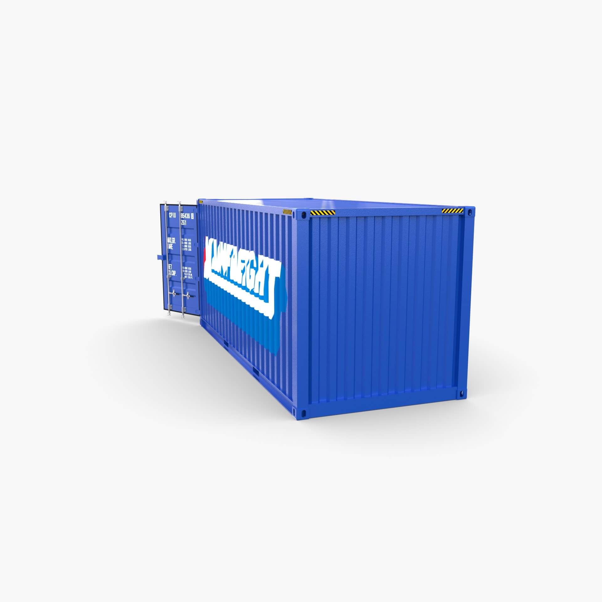 20ft Shipping Container Mainfreight - 3D Model by dragosburian