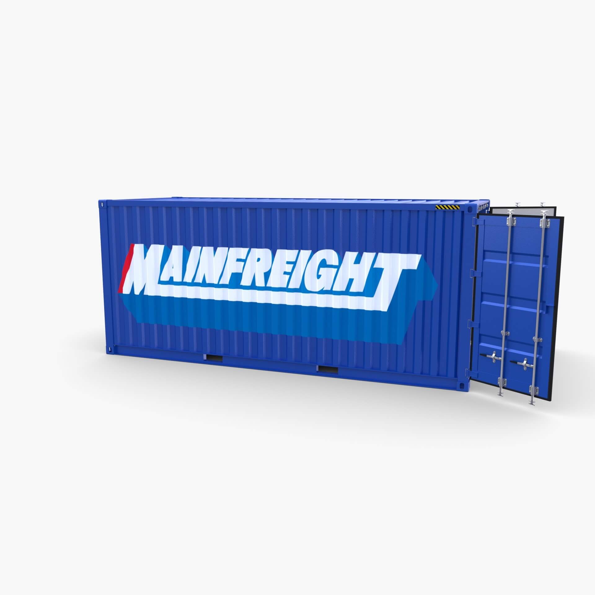 20ft Shipping Container Mainfreight - 3D Model by dragosburian