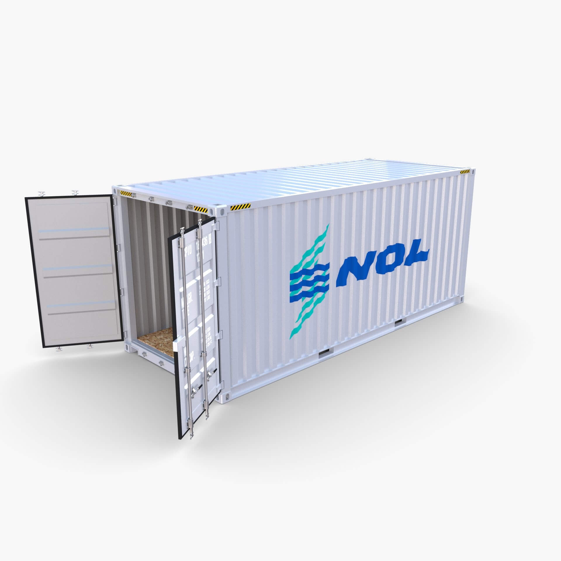 20ft Shipping Container NOL - 3D Model by dragosburian