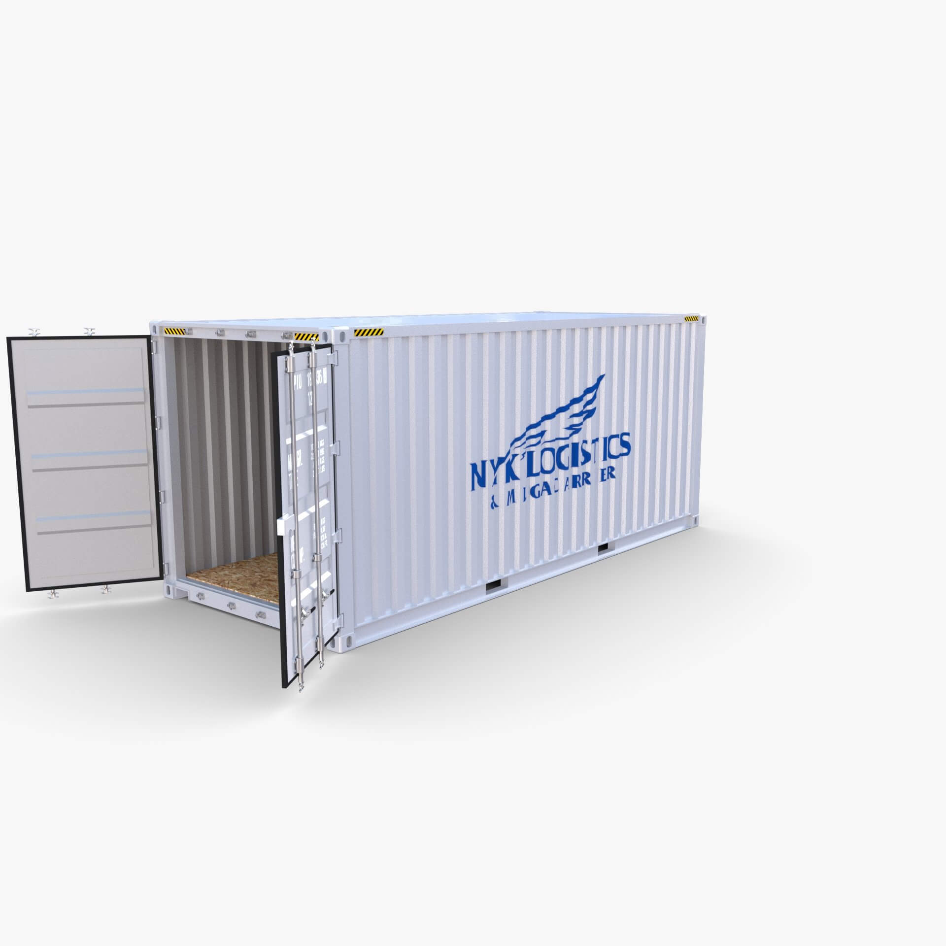 20ft Shipping Container NYK Logistics V2 - 3D Model by dragosburian