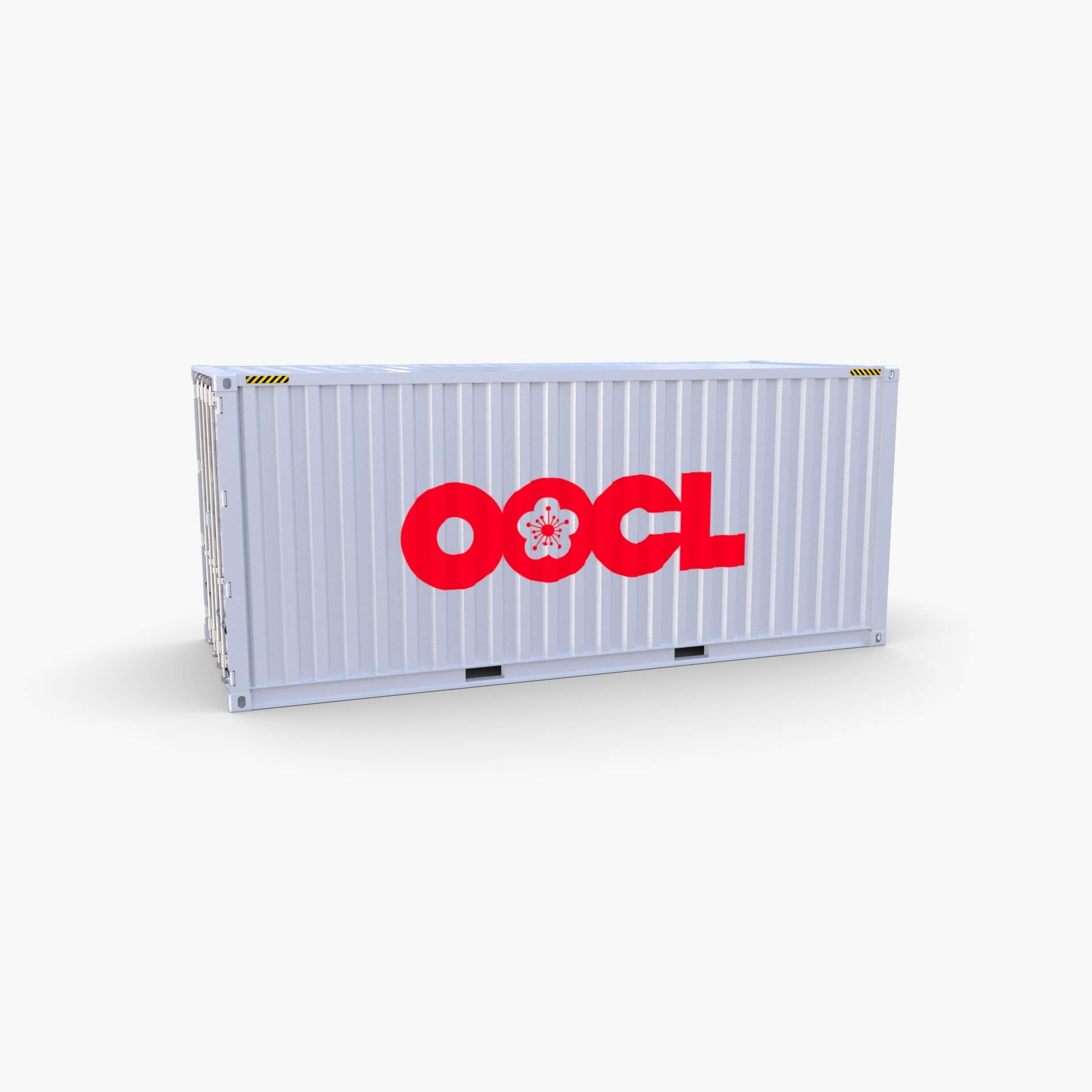 20ft Shipping Container OOCL - 3D Model by dragosburian