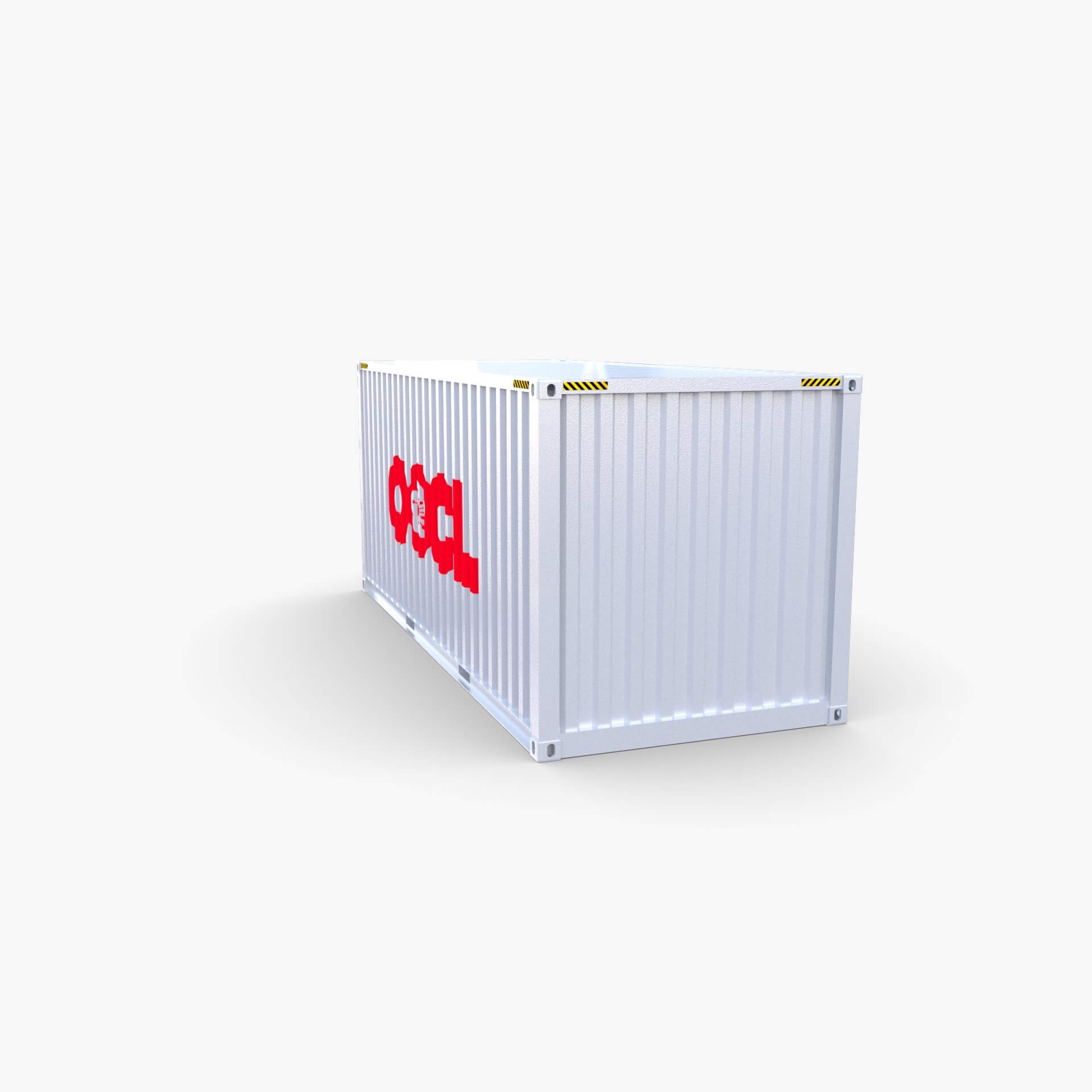 20ft Shipping Container OOCL - 3D Model by dragosburian
