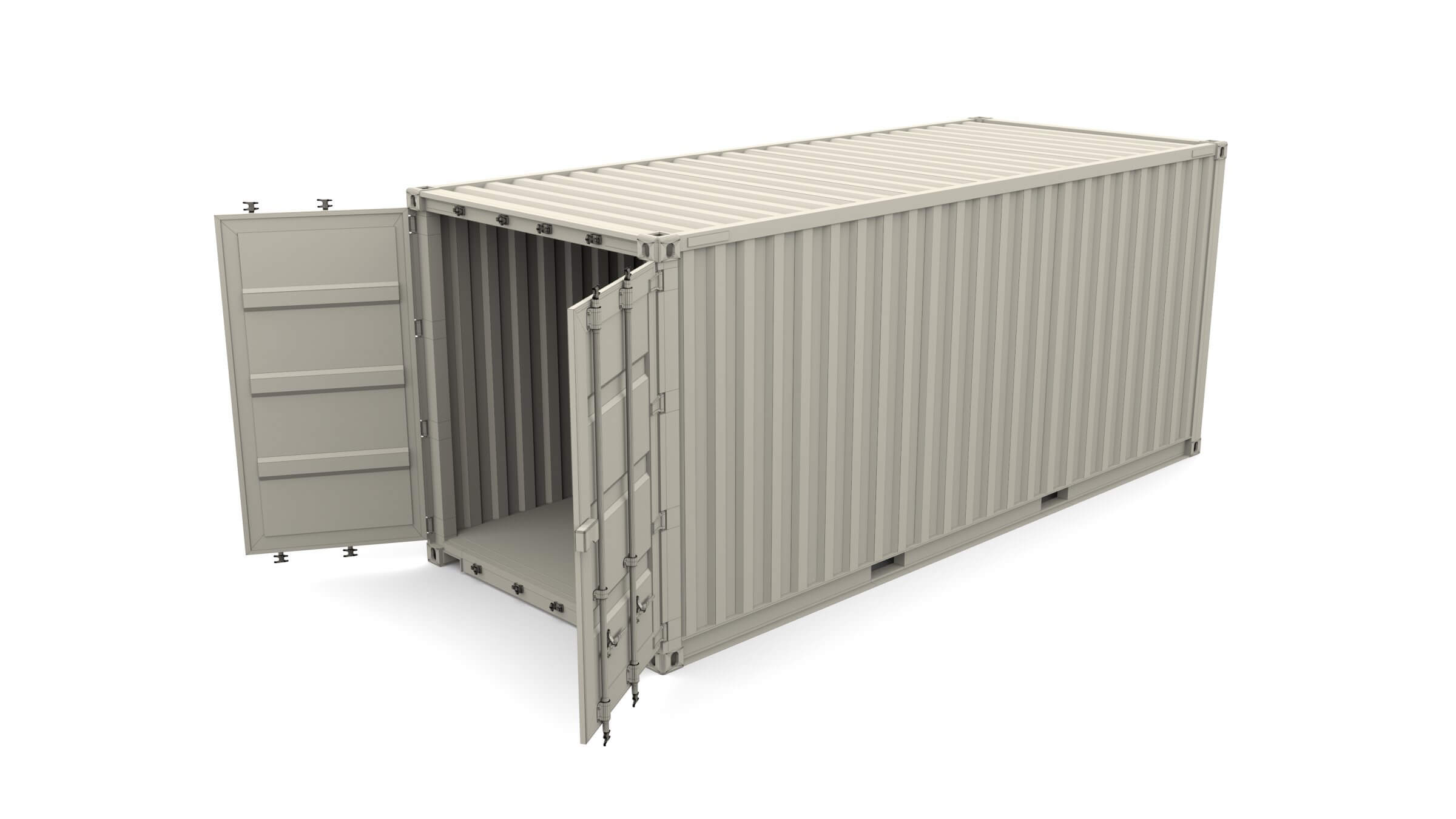 20ft Shipping Container OOCL - 3D Model by dragosburian