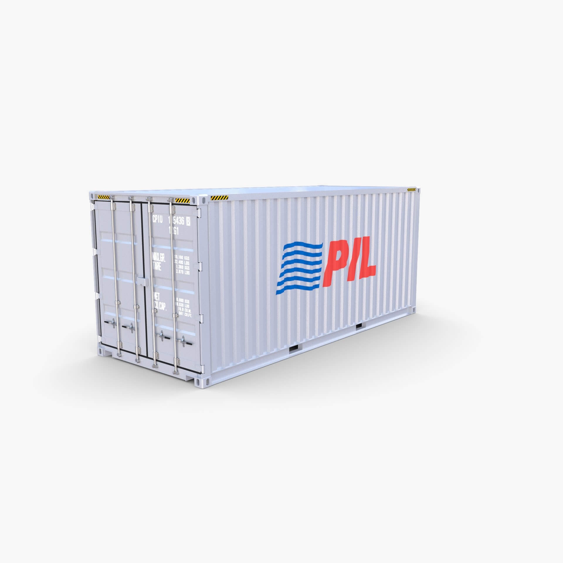 20ft Shipping Container PIL - 3D Model by dragosburian