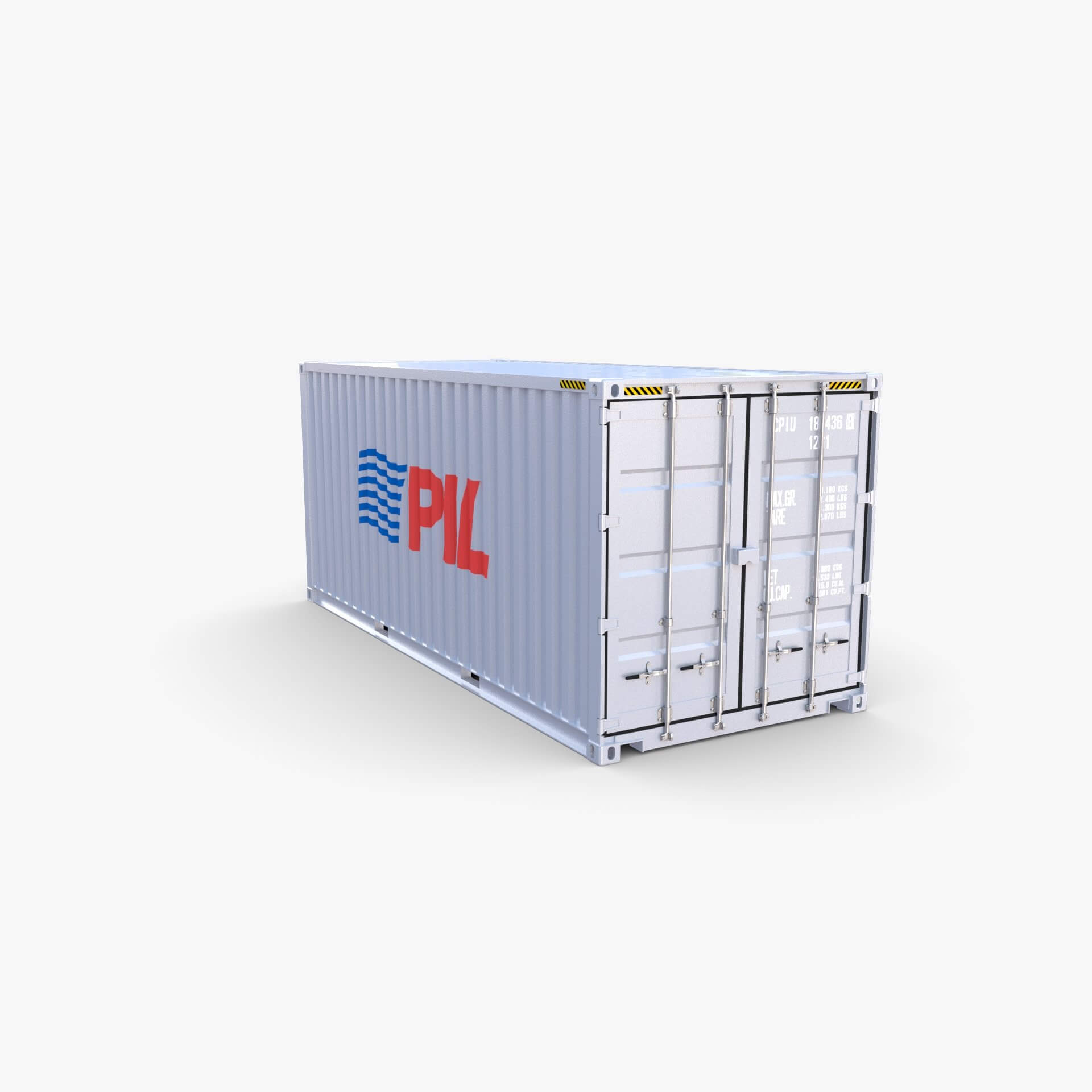 20ft Shipping Container PIL - 3D Model by dragosburian