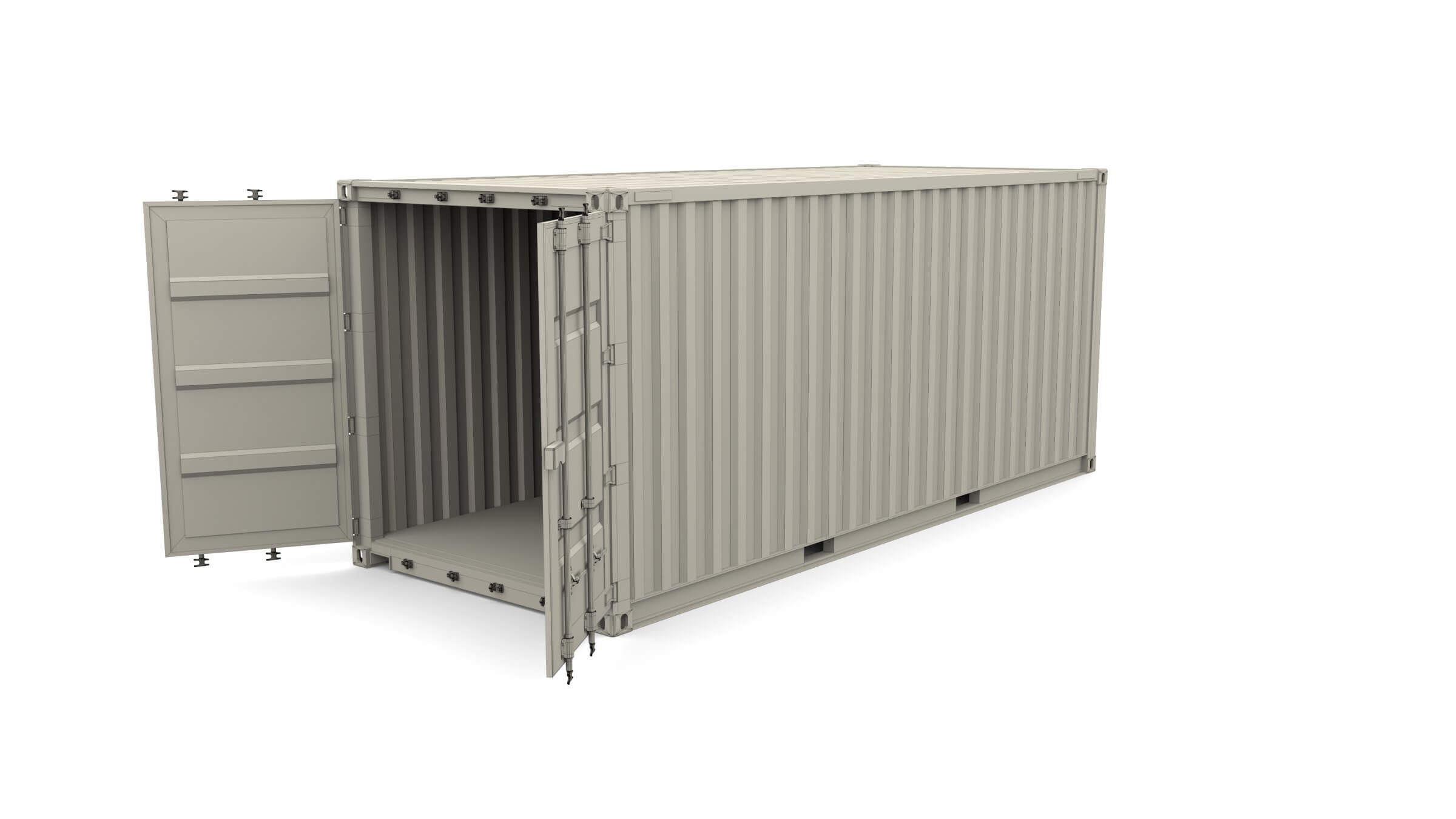 20ft Shipping Container PIL - 3D Model by dragosburian