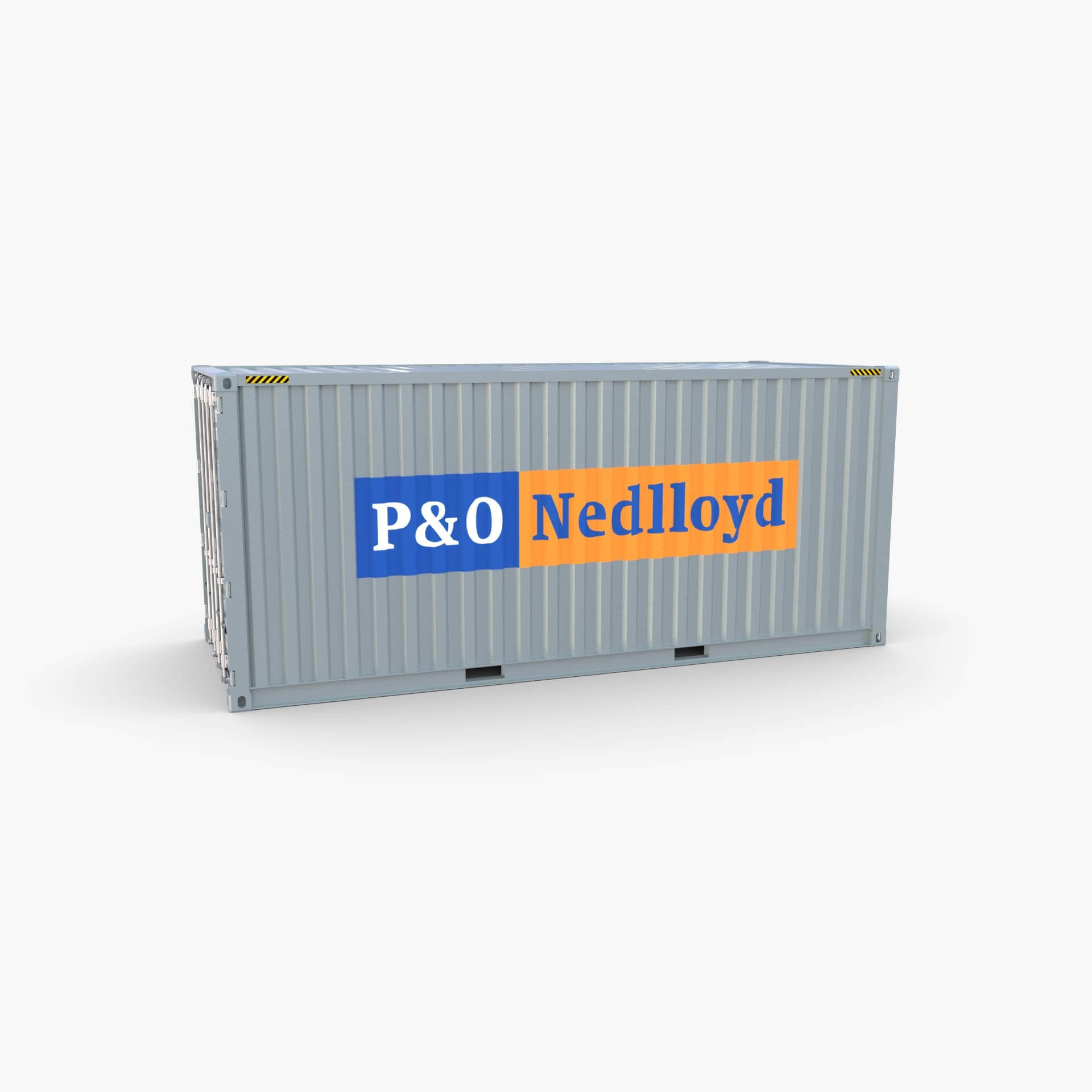 20ft Shipping Container PO Nedlloyd V1 - 3D Model by dragosburian
