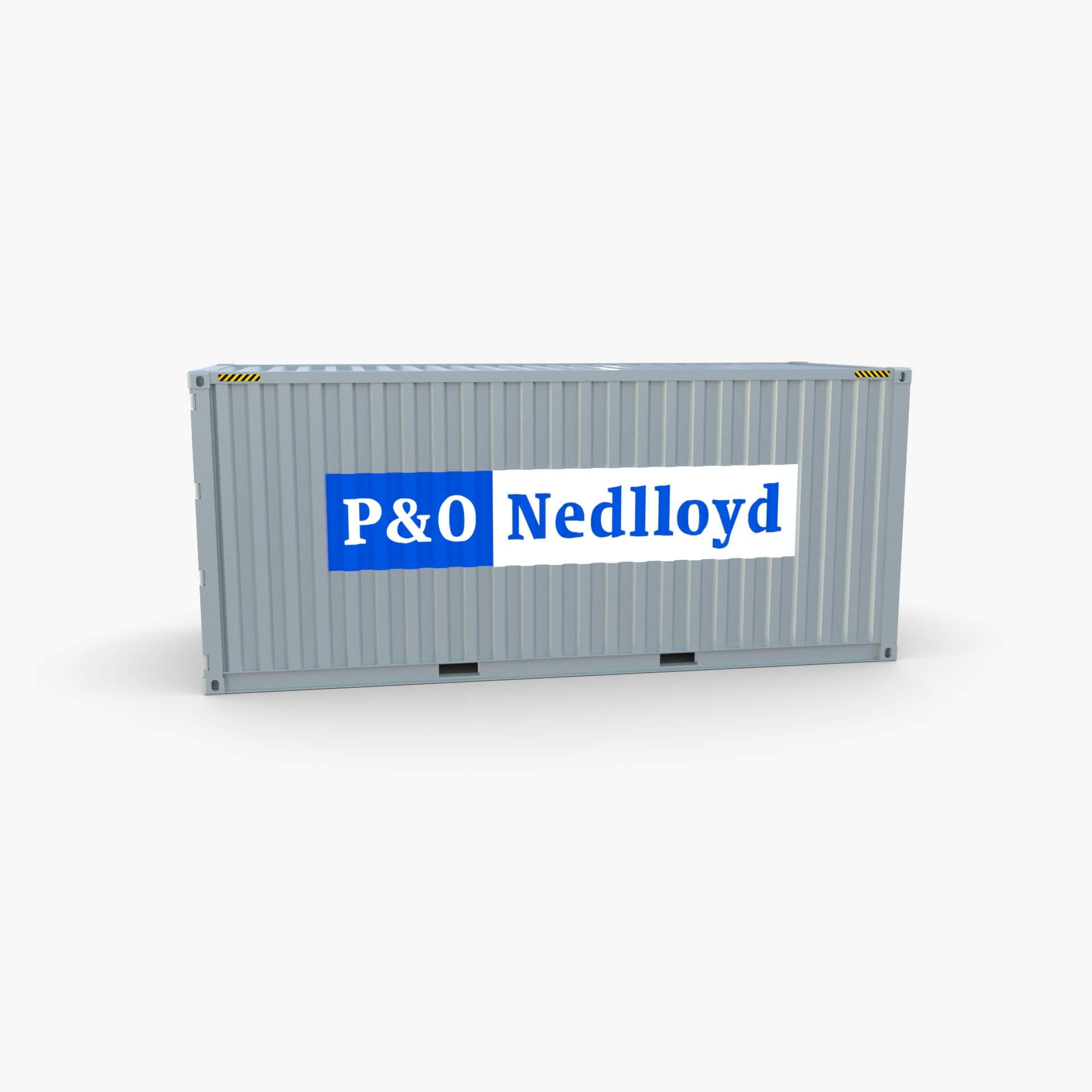 20ft Shipping Container PO Nedlloyd V2 - 3D Model by dragosburian