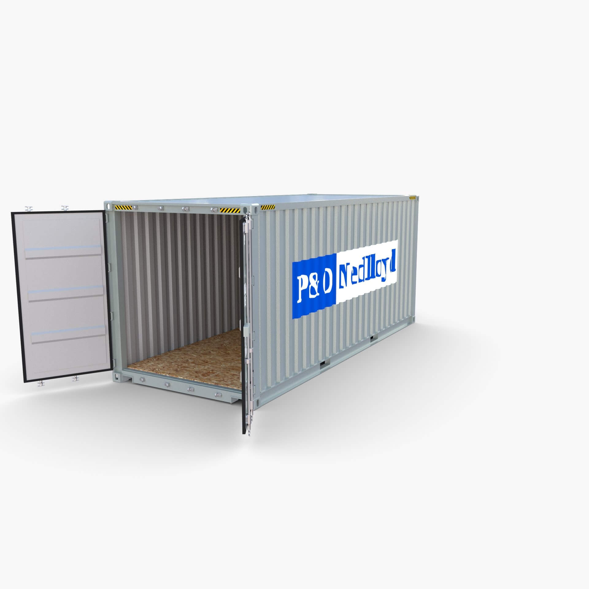 20ft Shipping Container PO Nedlloyd V2 - 3D Model by dragosburian