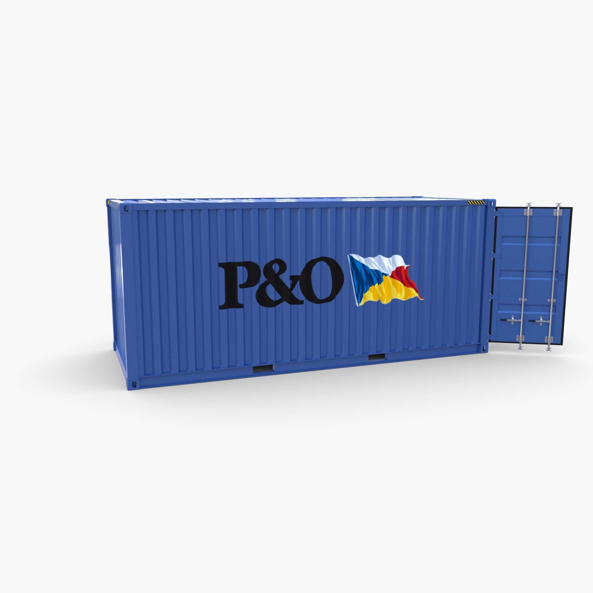 20ft Shipping Container PO V1 - 3D Model by dragosburian