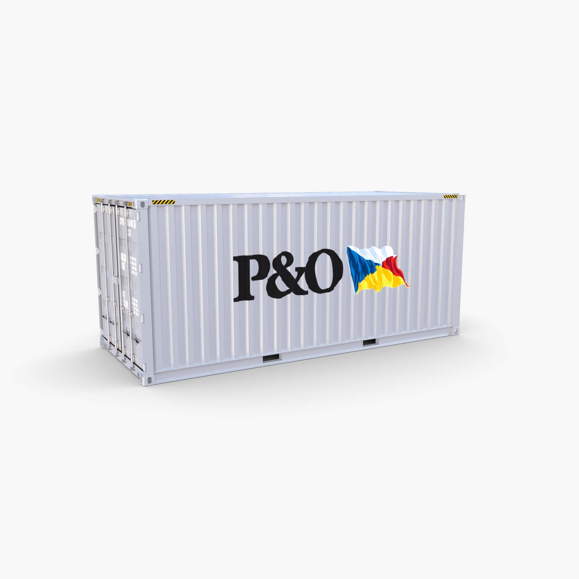20ft Shipping Container PO V2 - 3D Model by dragosburian