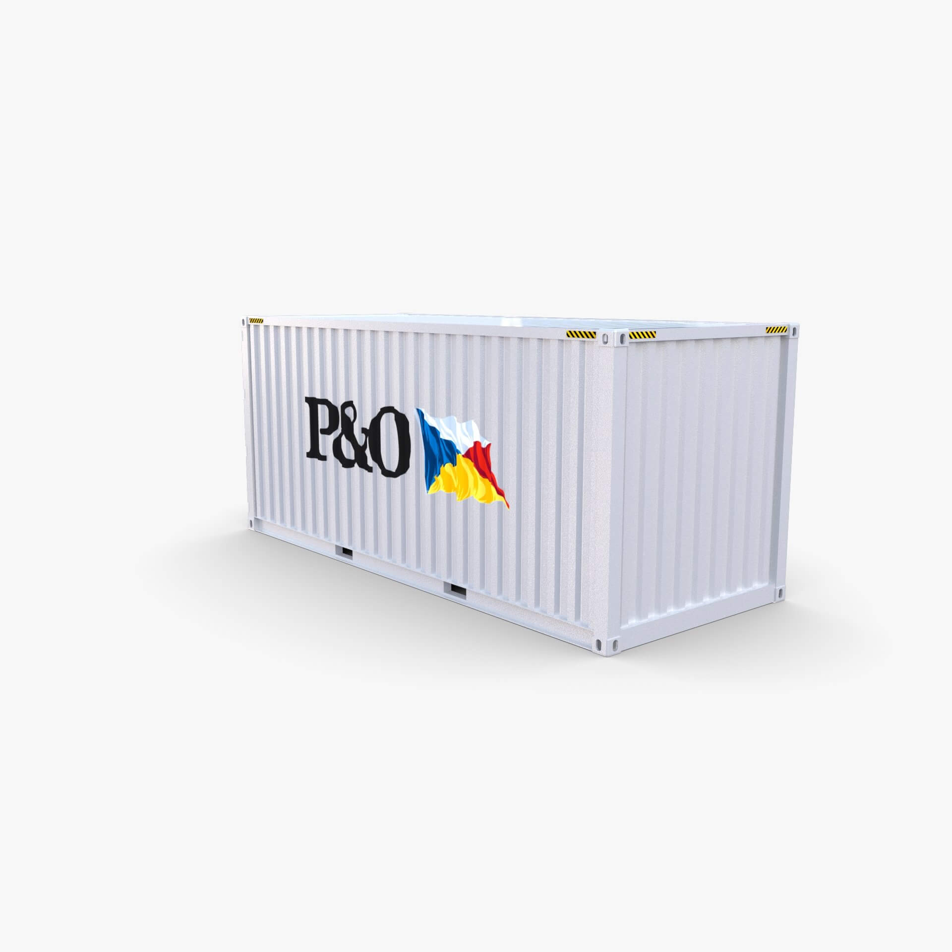 20ft Shipping Container PO V2 - 3D Model by dragosburian