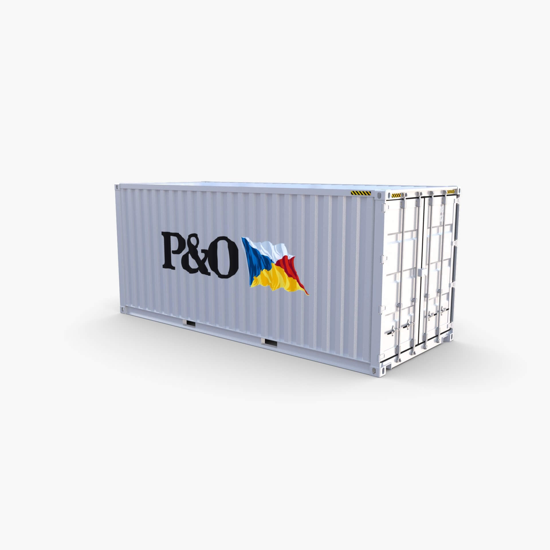 20ft Shipping Container PO V2 - 3D Model by dragosburian