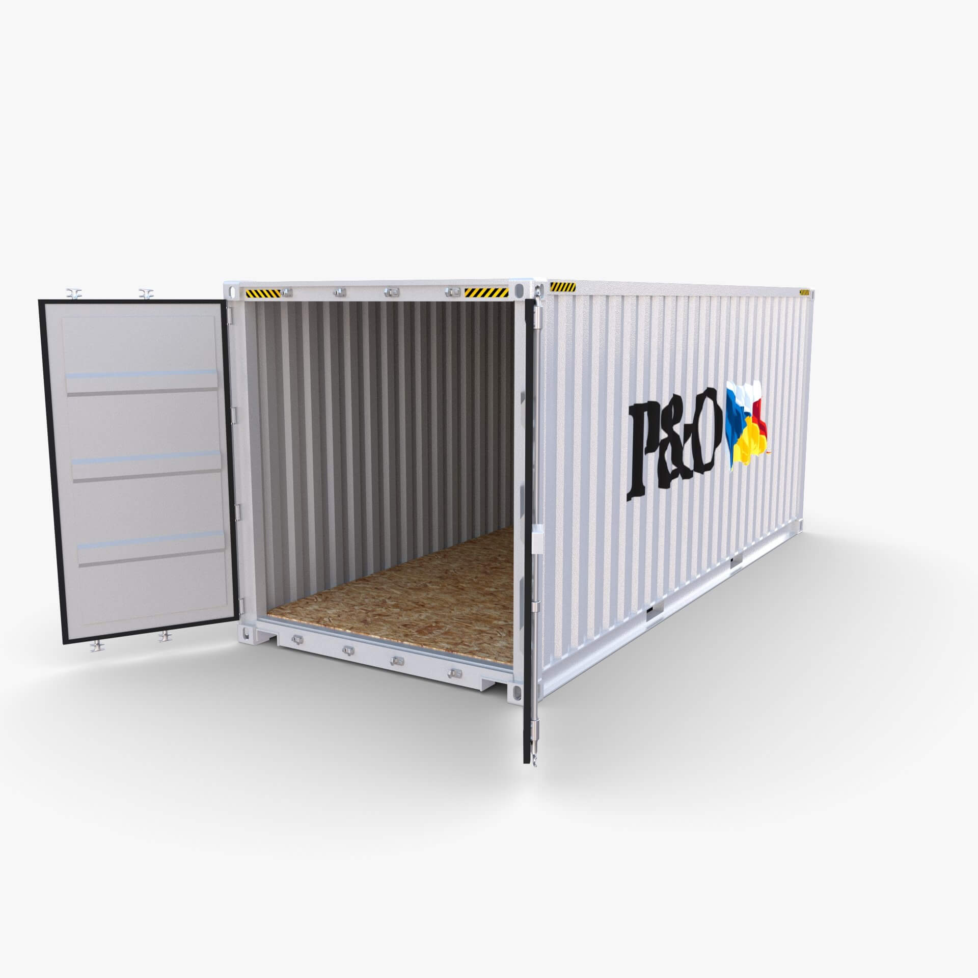 20ft Shipping Container PO V2 - 3D Model by dragosburian