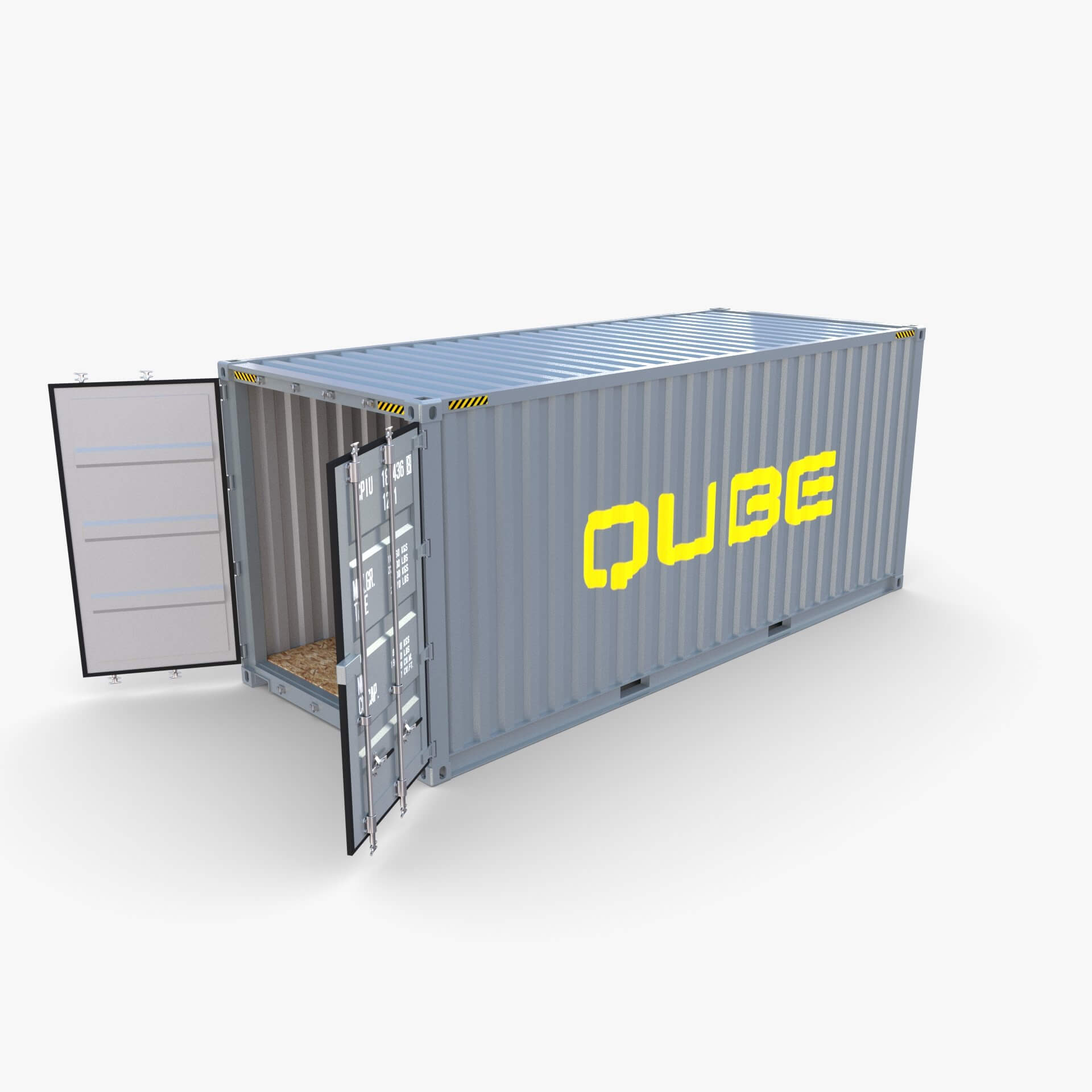 20ft Shipping Container Qube V1 - 3D Model by dragosburian