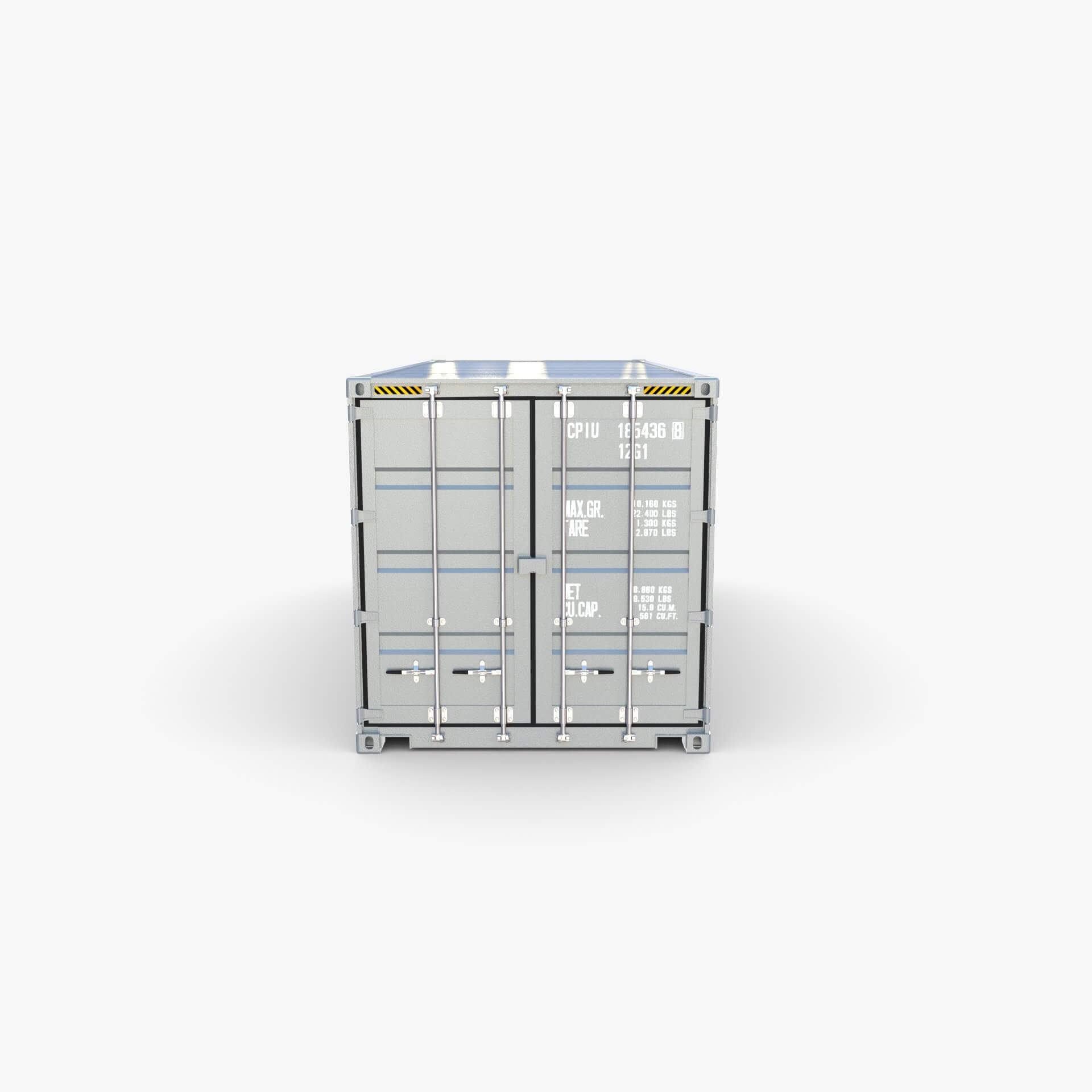 20ft Shipping Container Qube V1 - 3D Model by dragosburian