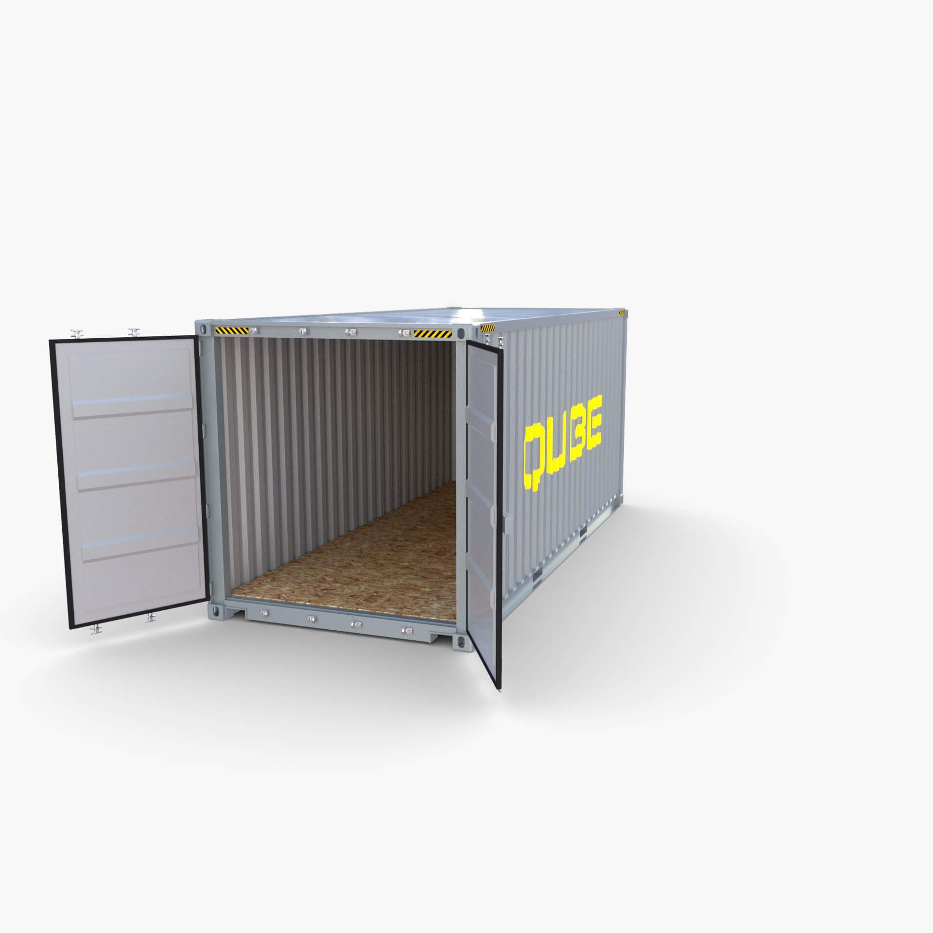 20ft Shipping Container Qube V1 - 3D Model by dragosburian