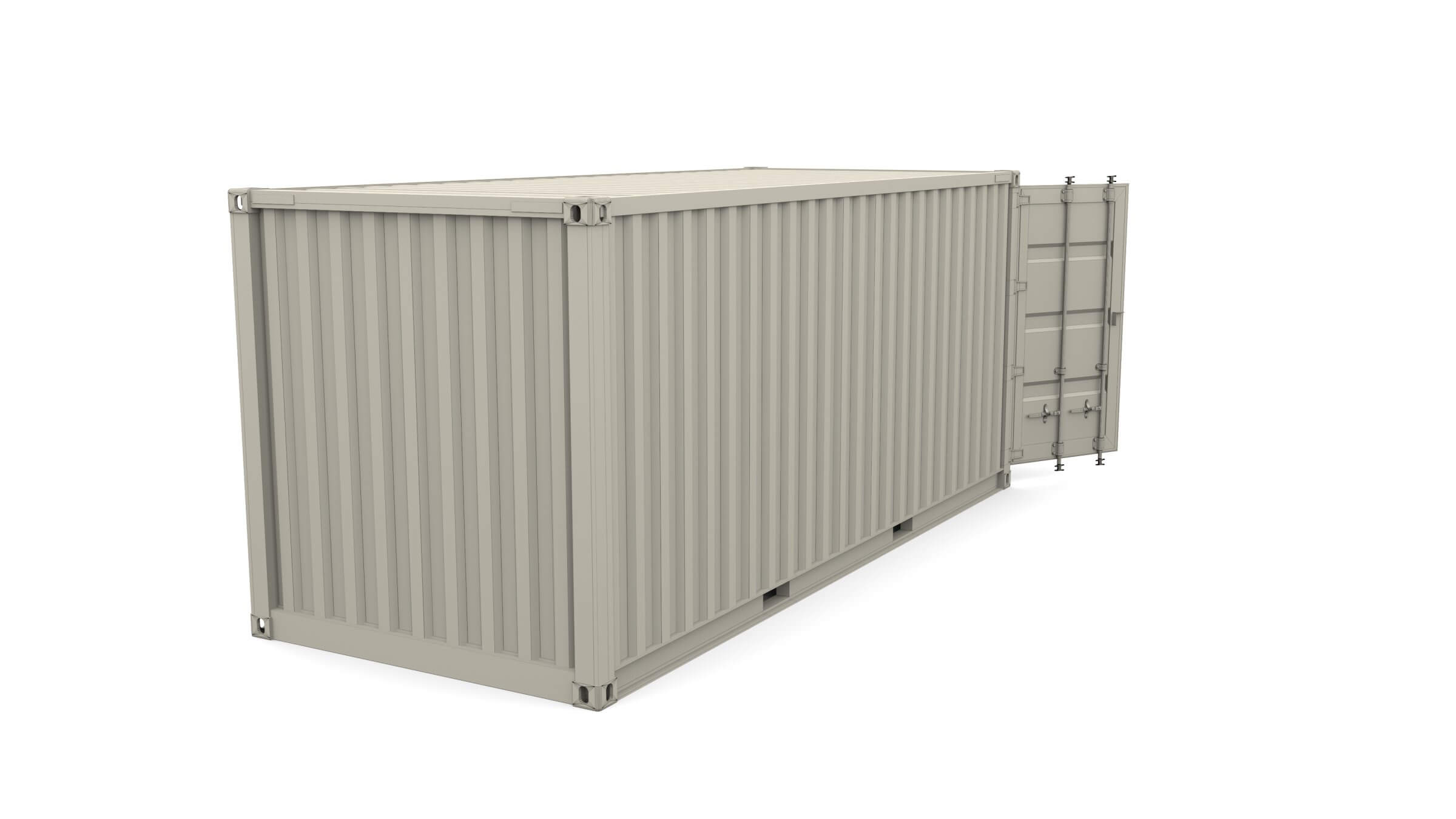 20ft Shipping Container Qube V1 - 3D Model by dragosburian