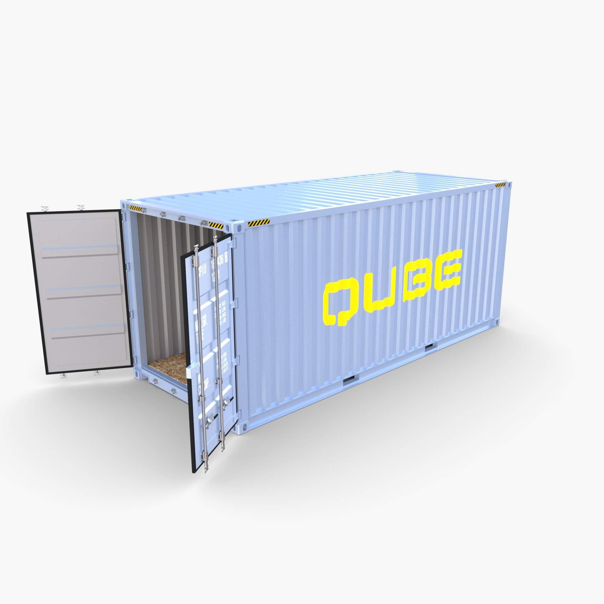 20ft Shipping Container Qube V2 - 3D Model by dragosburian