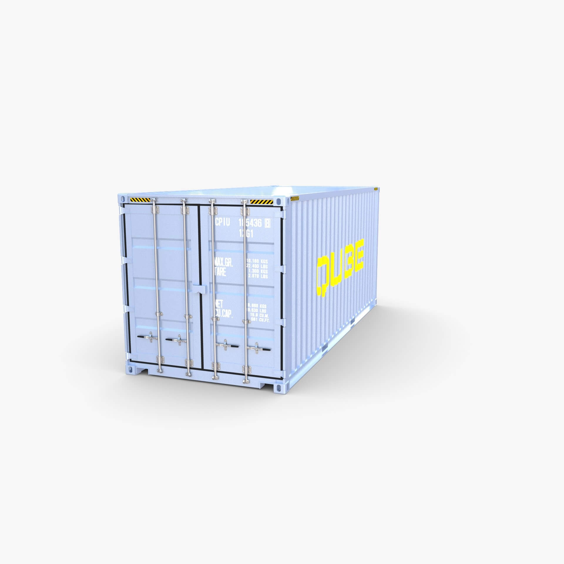 20ft Shipping Container Qube V2 - 3D Model by dragosburian