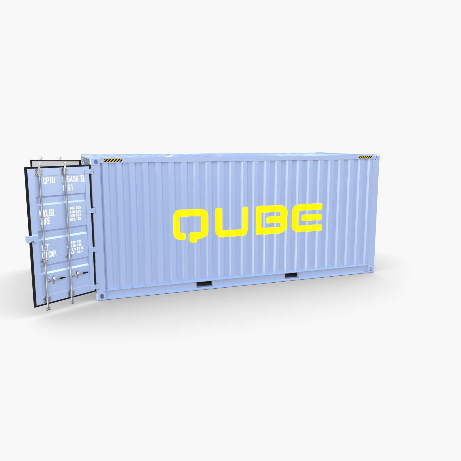 20ft Shipping Container Qube V2 - 3D Model by dragosburian