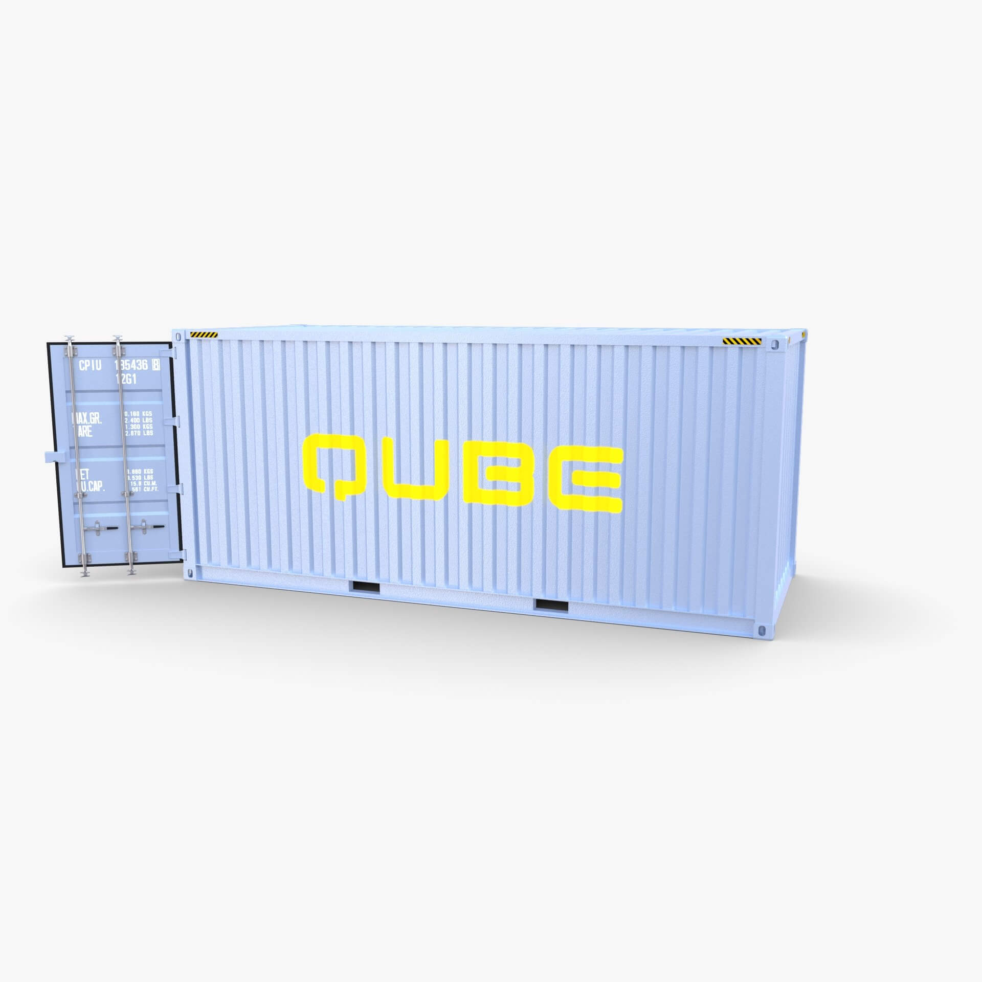 20ft Shipping Container Qube V2 - 3D Model by dragosburian