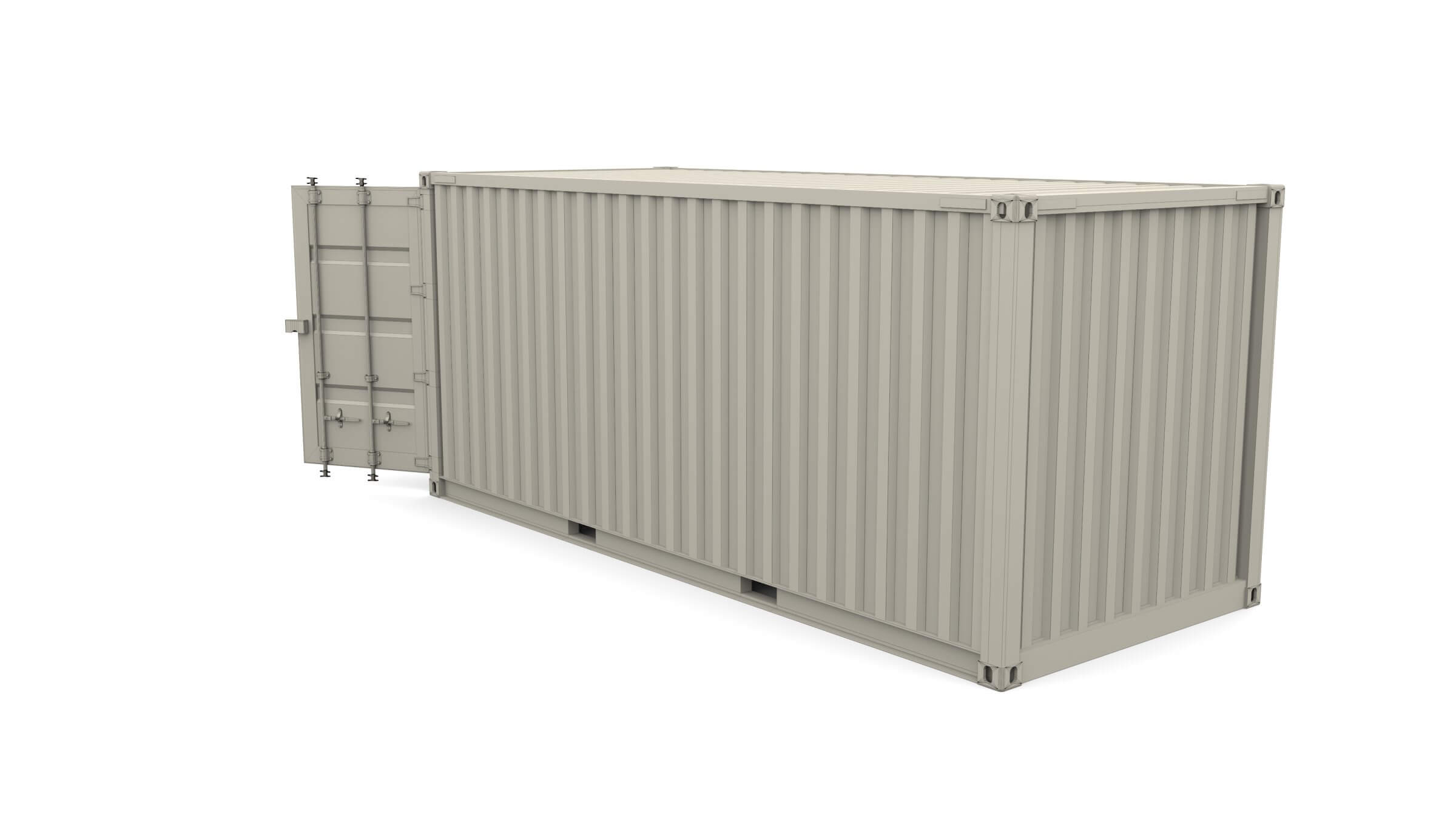 20ft Shipping Container Qube V2 - 3D Model by dragosburian