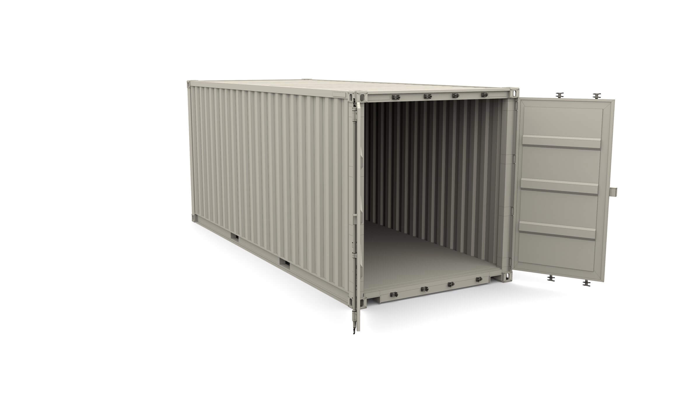 20ft Shipping Container Qube V2 - 3D Model by dragosburian