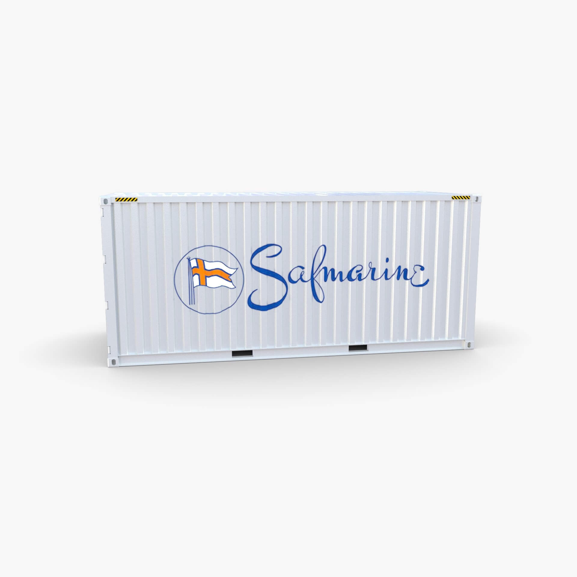 20ft Shipping Container Safmarine V1 - 3D Model by dragosburian