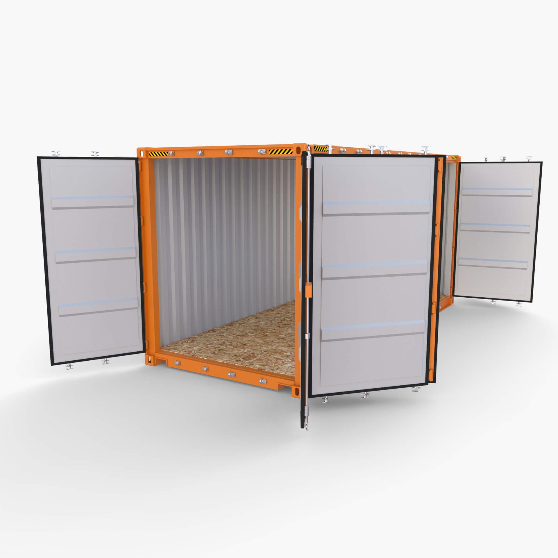 20ft Shipping Container Side Open High Cube - 3D Model by dragosburian
