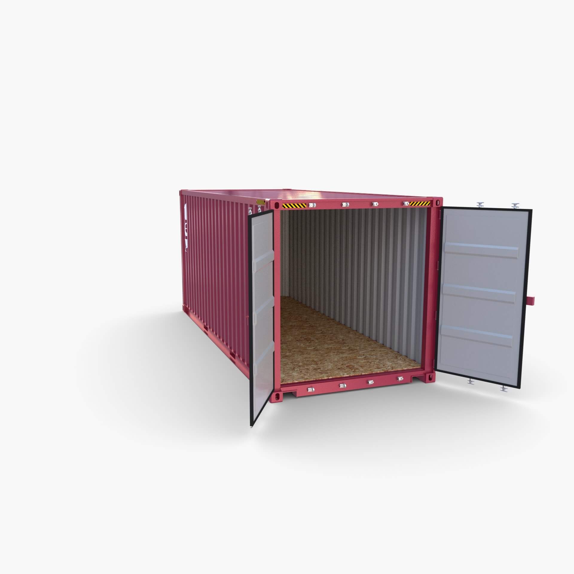 20ft Shipping Container Tex V1 - 3D Model by dragosburian