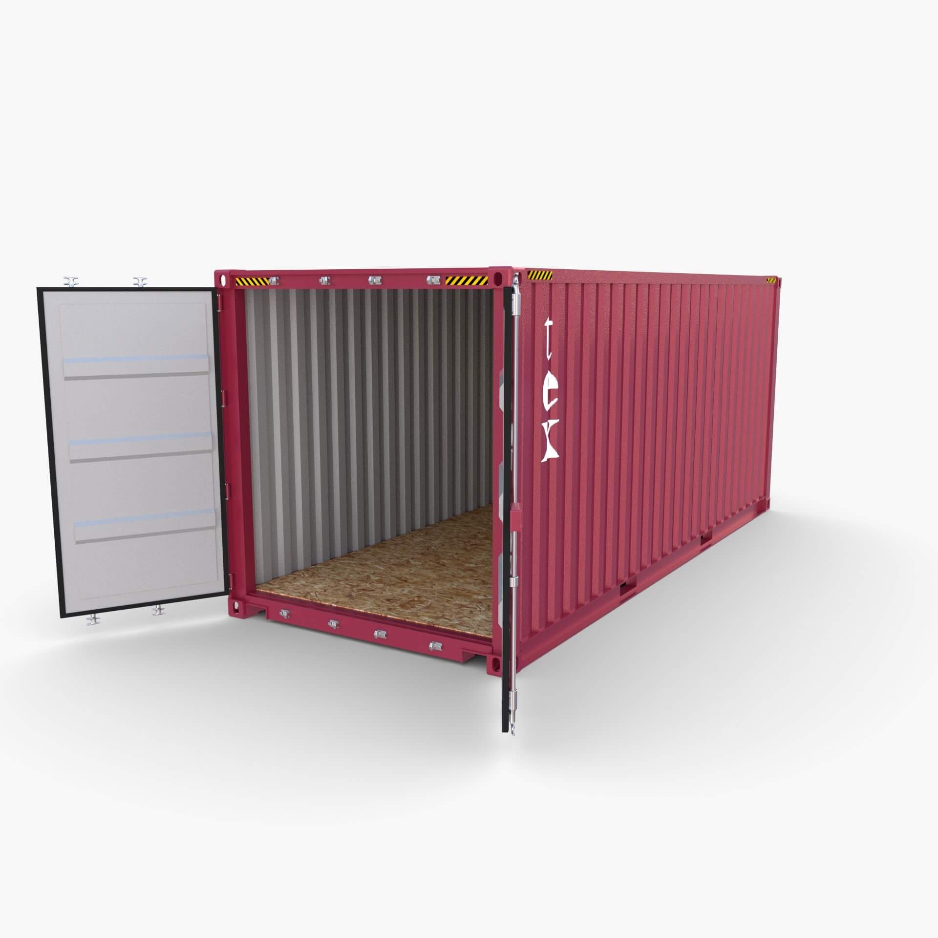 20ft Shipping Container Tex V1 - 3D Model by dragosburian