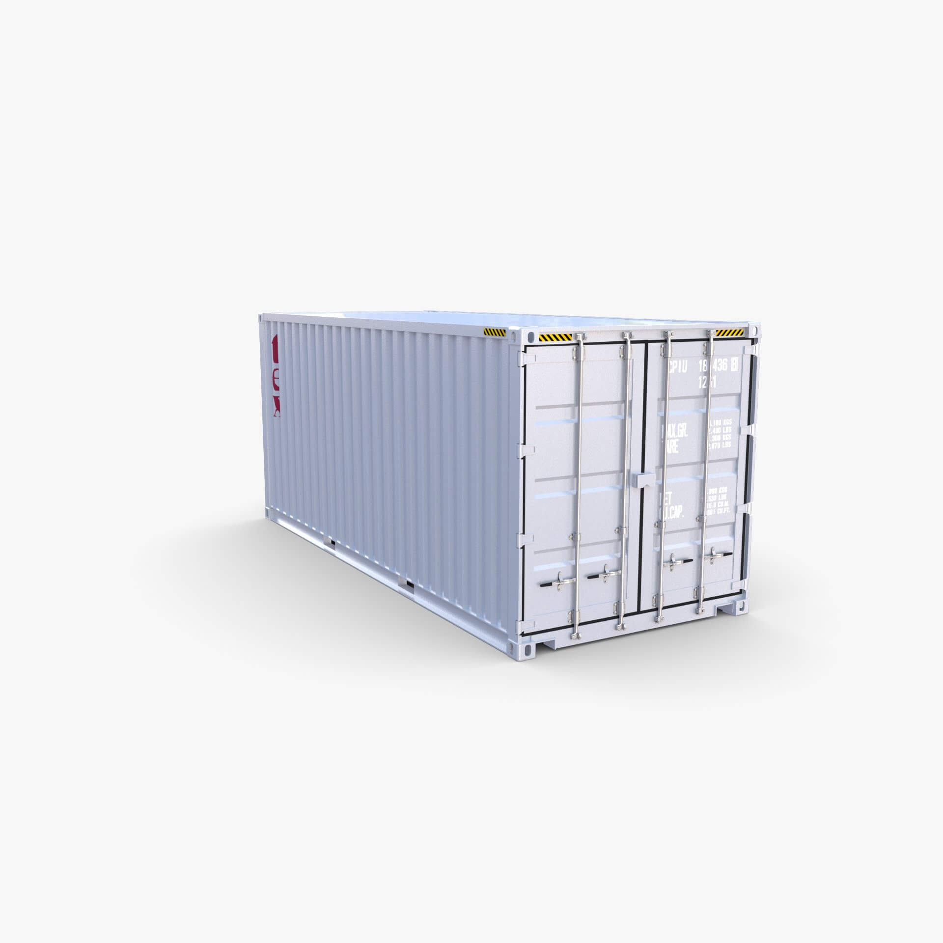 20ft Shipping Container Tex V2 - 3D Model by dragosburian