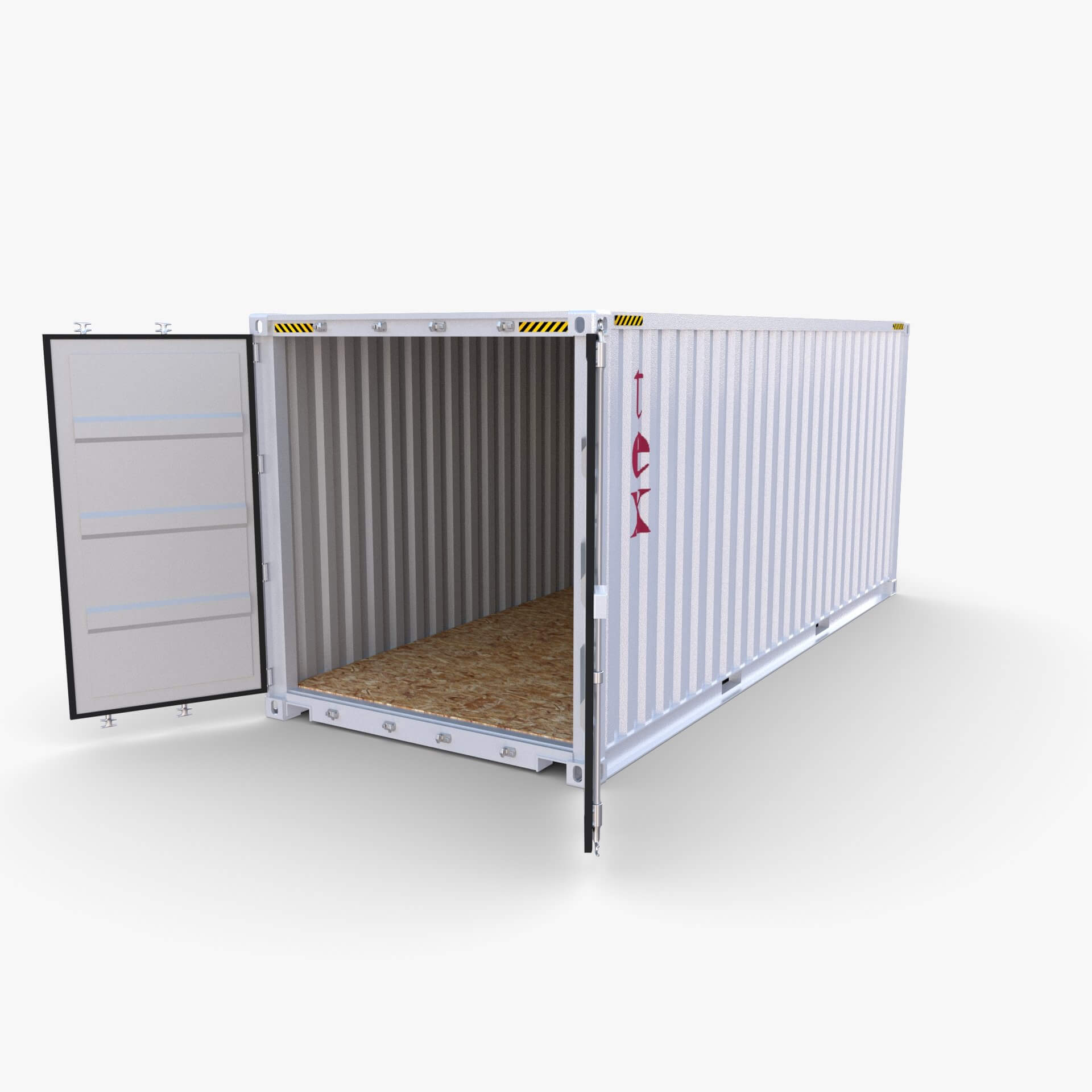 20ft Shipping Container Tex V2 - 3D Model by dragosburian