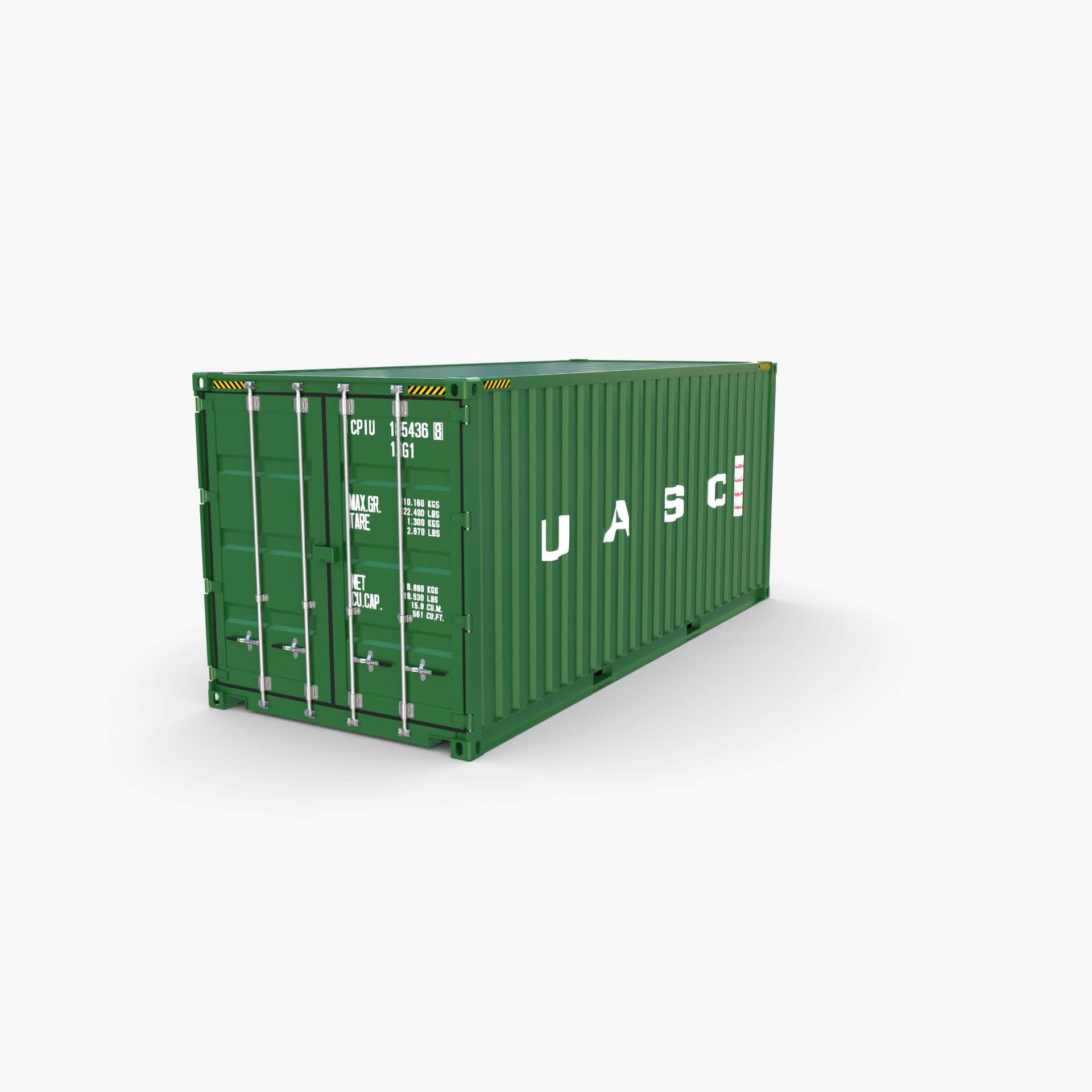 20ft Shipping Container UASC V1 - 3D Model by dragosburian