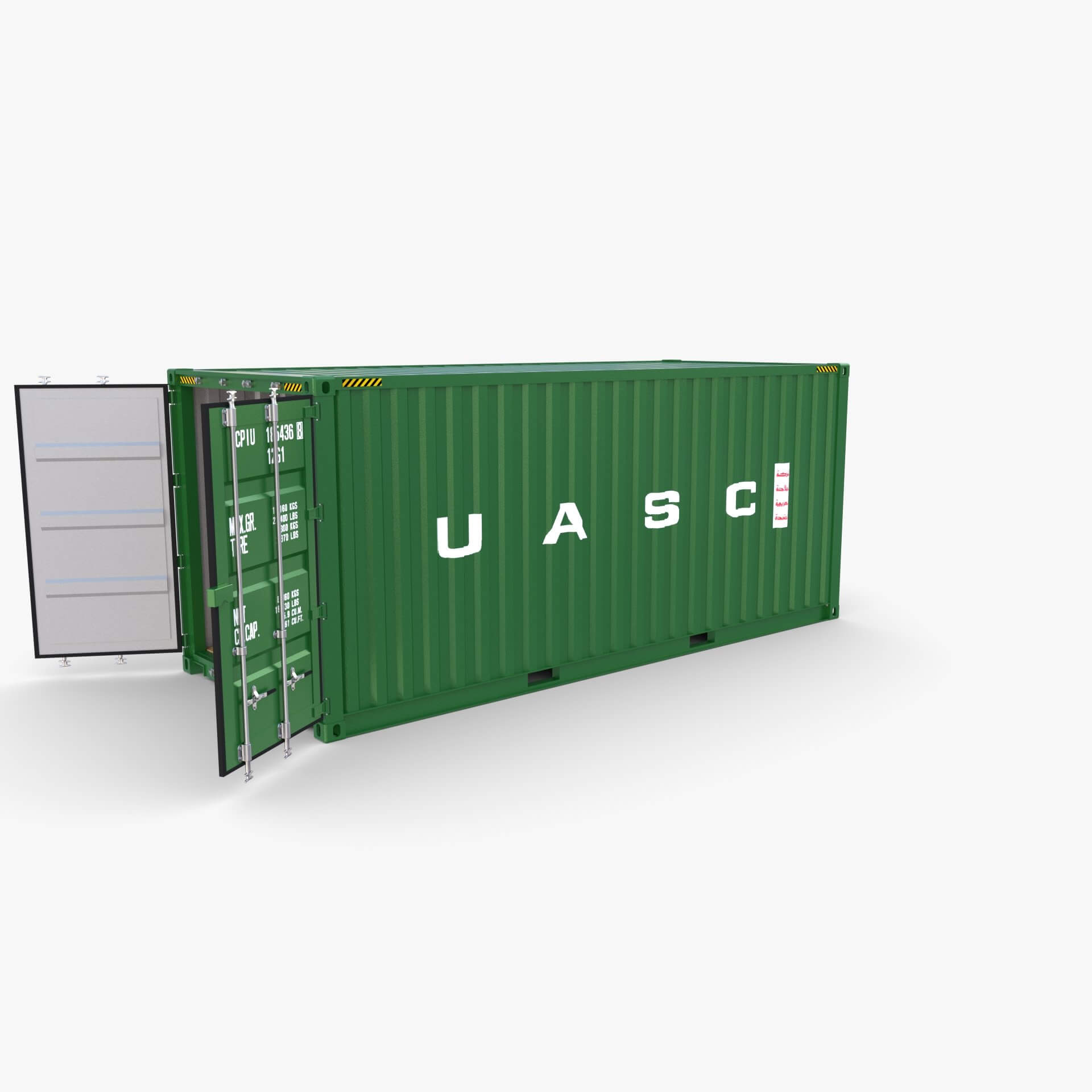 20ft Shipping Container UASC V1 - 3D Model by dragosburian