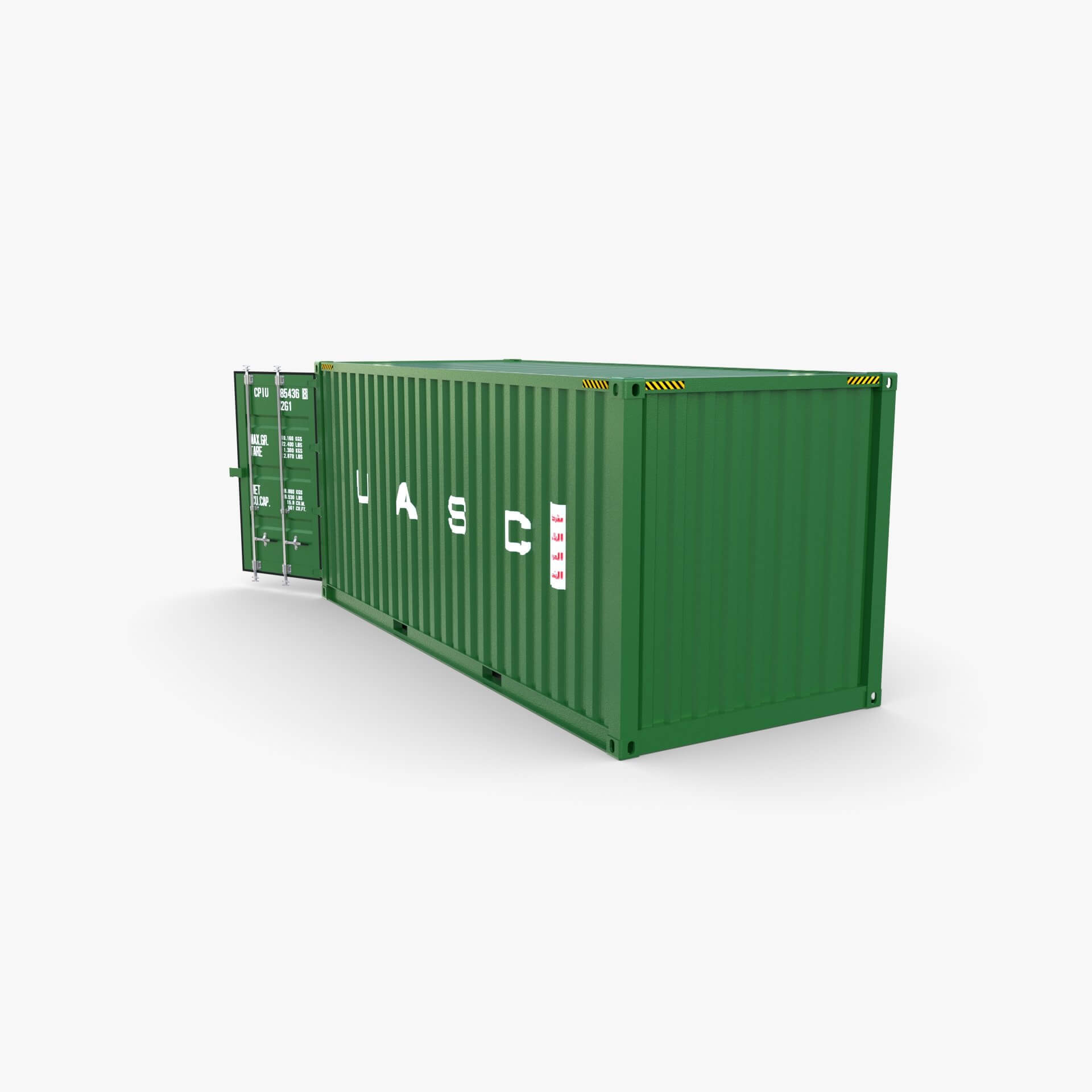 20ft Shipping Container UASC V1 - 3D Model by dragosburian