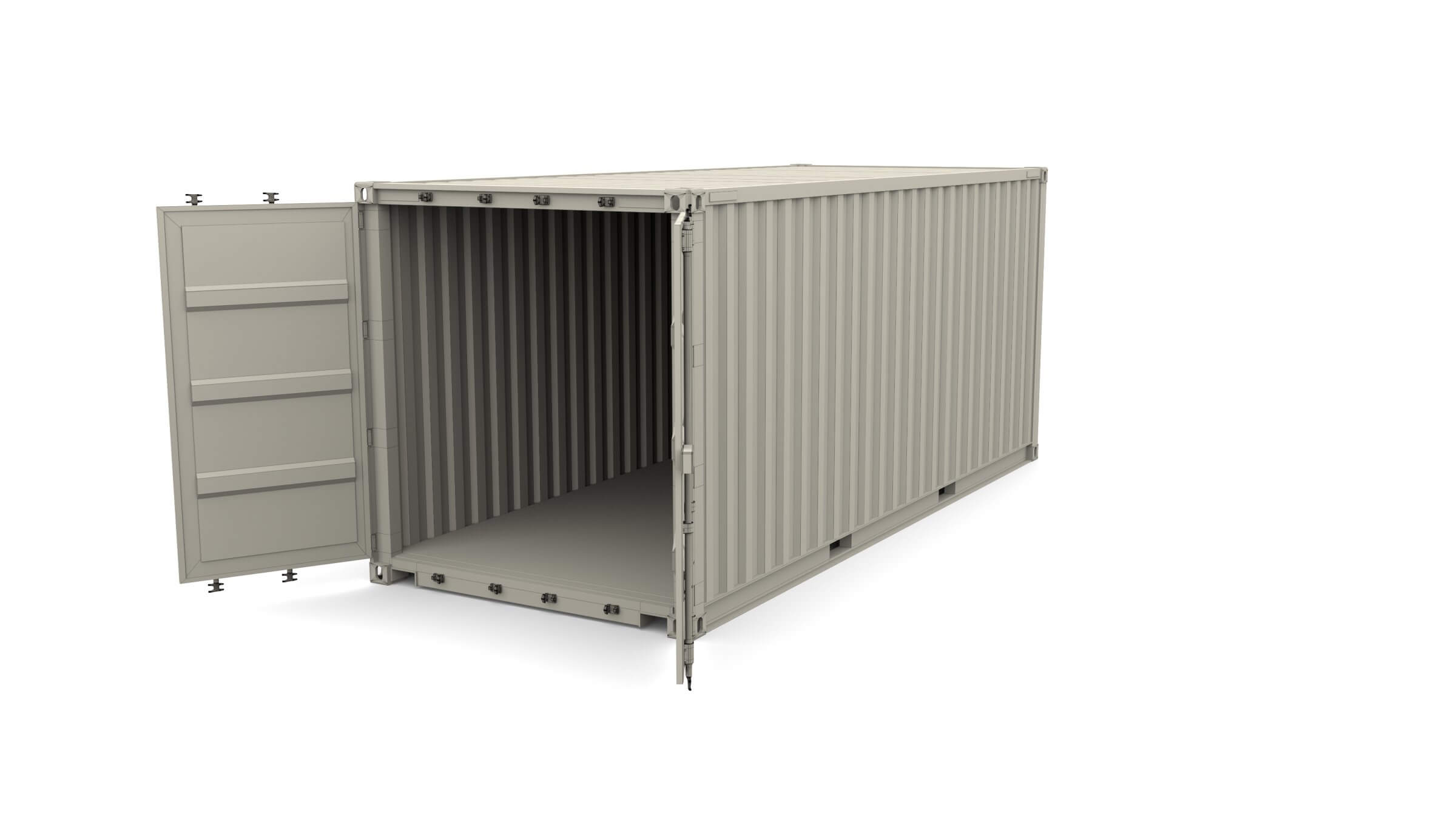 20ft Shipping Container UASC V1 - 3D Model by dragosburian