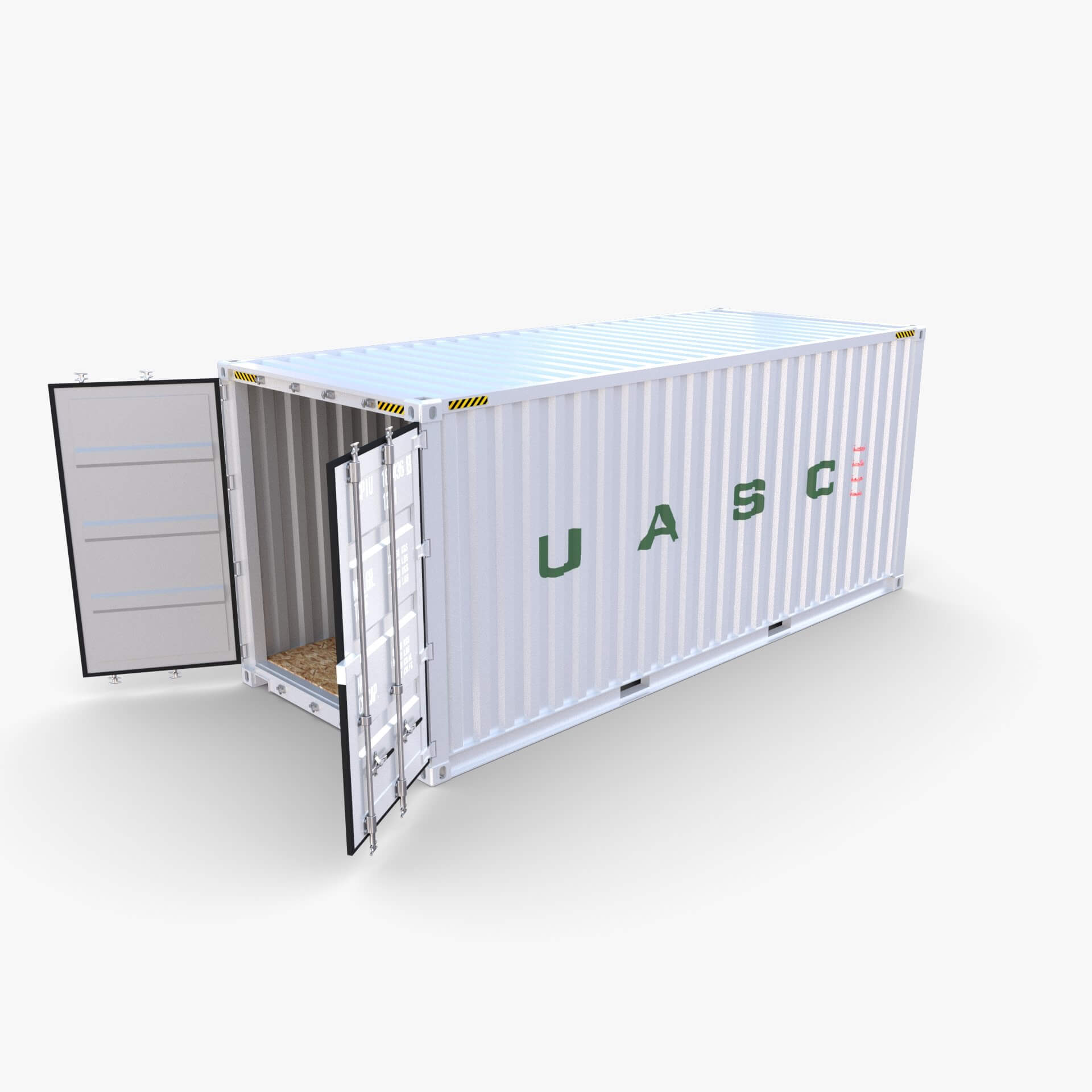 20ft Shipping Container UASC V2 - 3D Model by dragosburian
