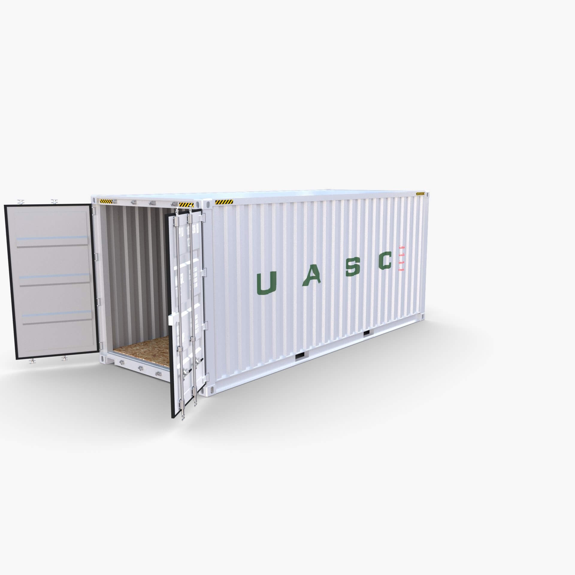 20ft Shipping Container UASC V2 - 3D Model by dragosburian