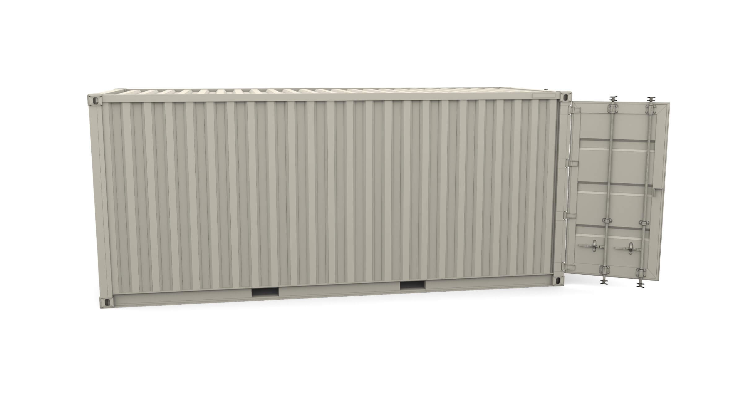 20ft Shipping Container UASC V2 - 3D Model by dragosburian